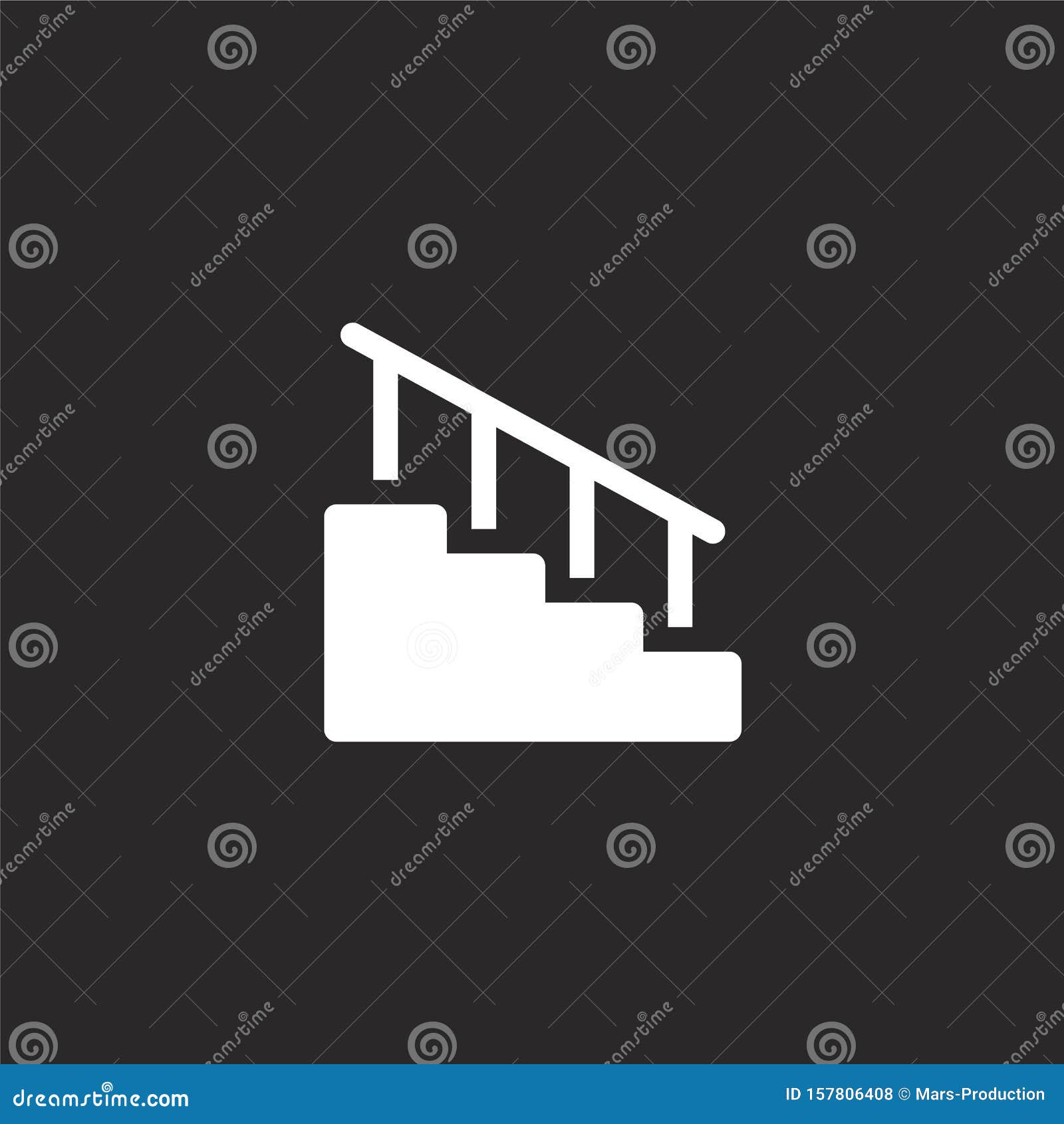 Stairs Icon. Filled Stairs Icon for Website Design and Mobile, App ...