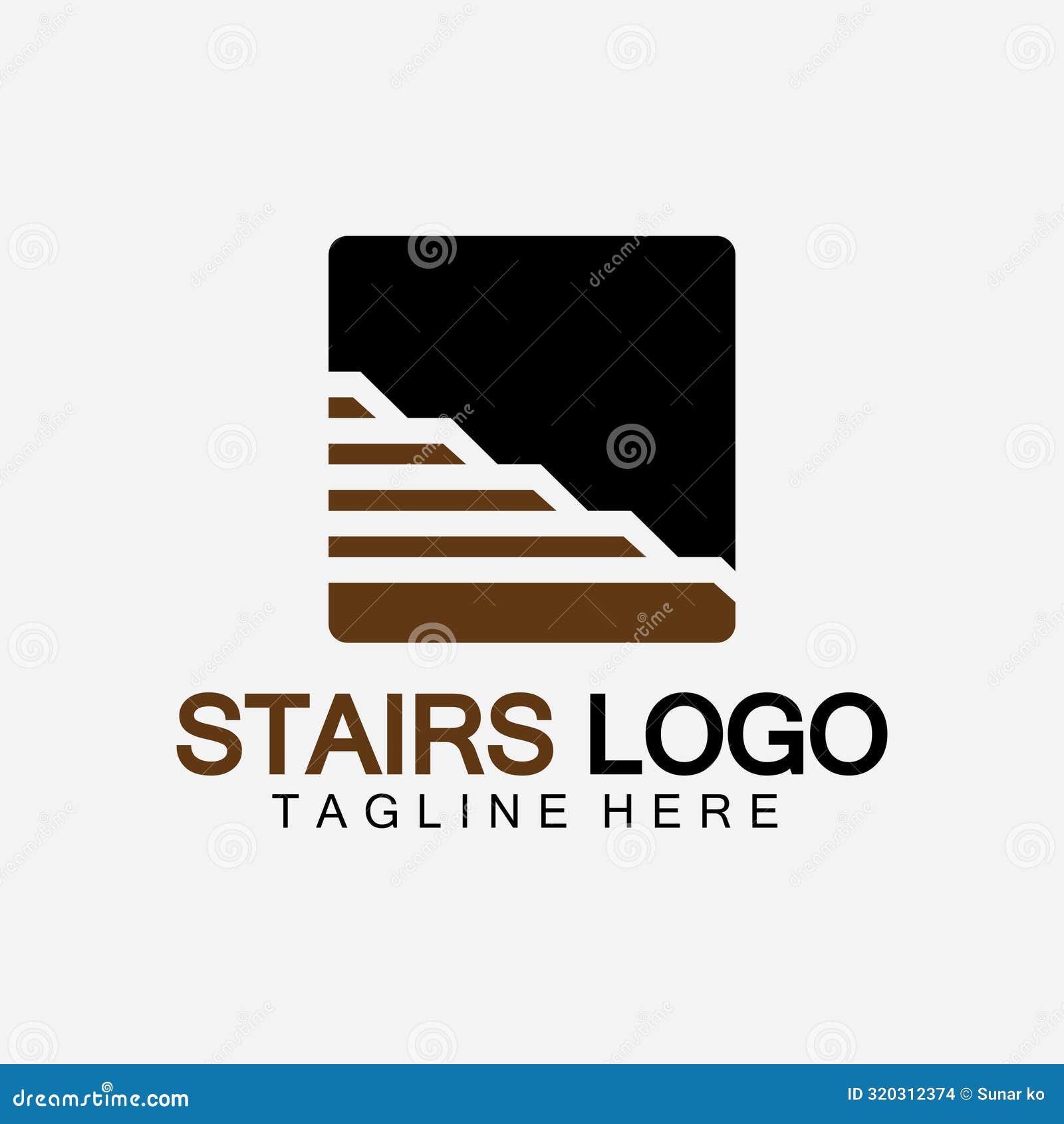 Stairs Icon Logo Design Vector Illustration Template Stock Vector ...