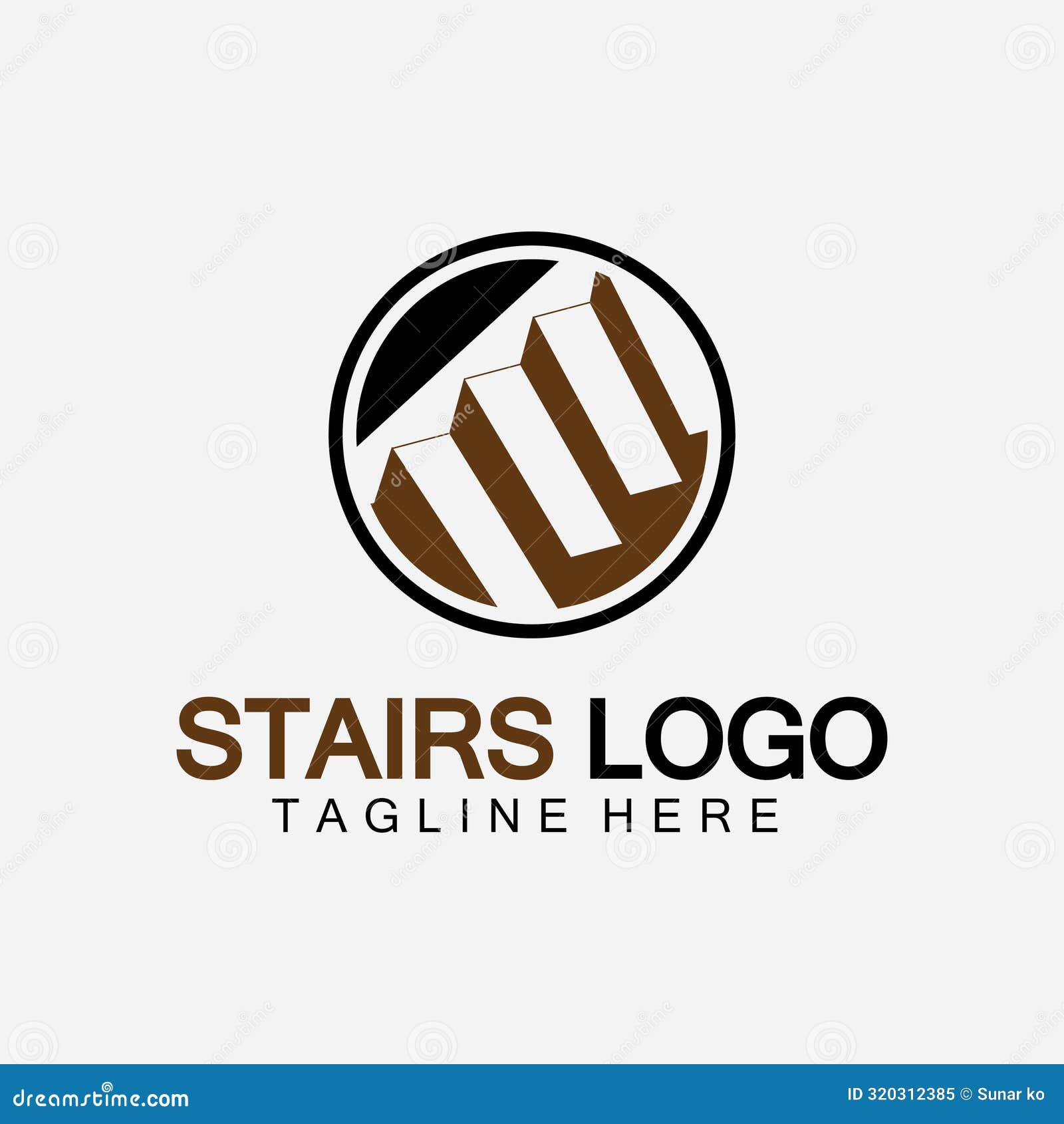 Stairs Icon Logo Design Vector Illustration Template Stock Vector ...