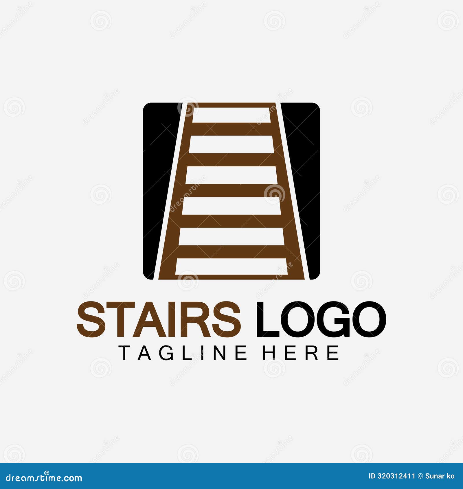 Stairs Icon Logo Design Vector Illustration Template Stock Vector ...