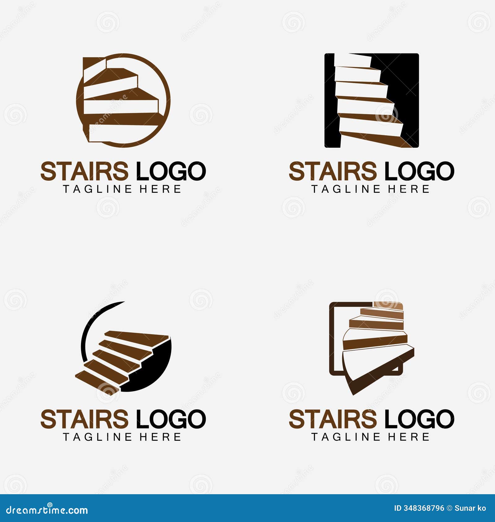 Stairs Icon Logo Design Vector Illustration Template Stock Illustration ...