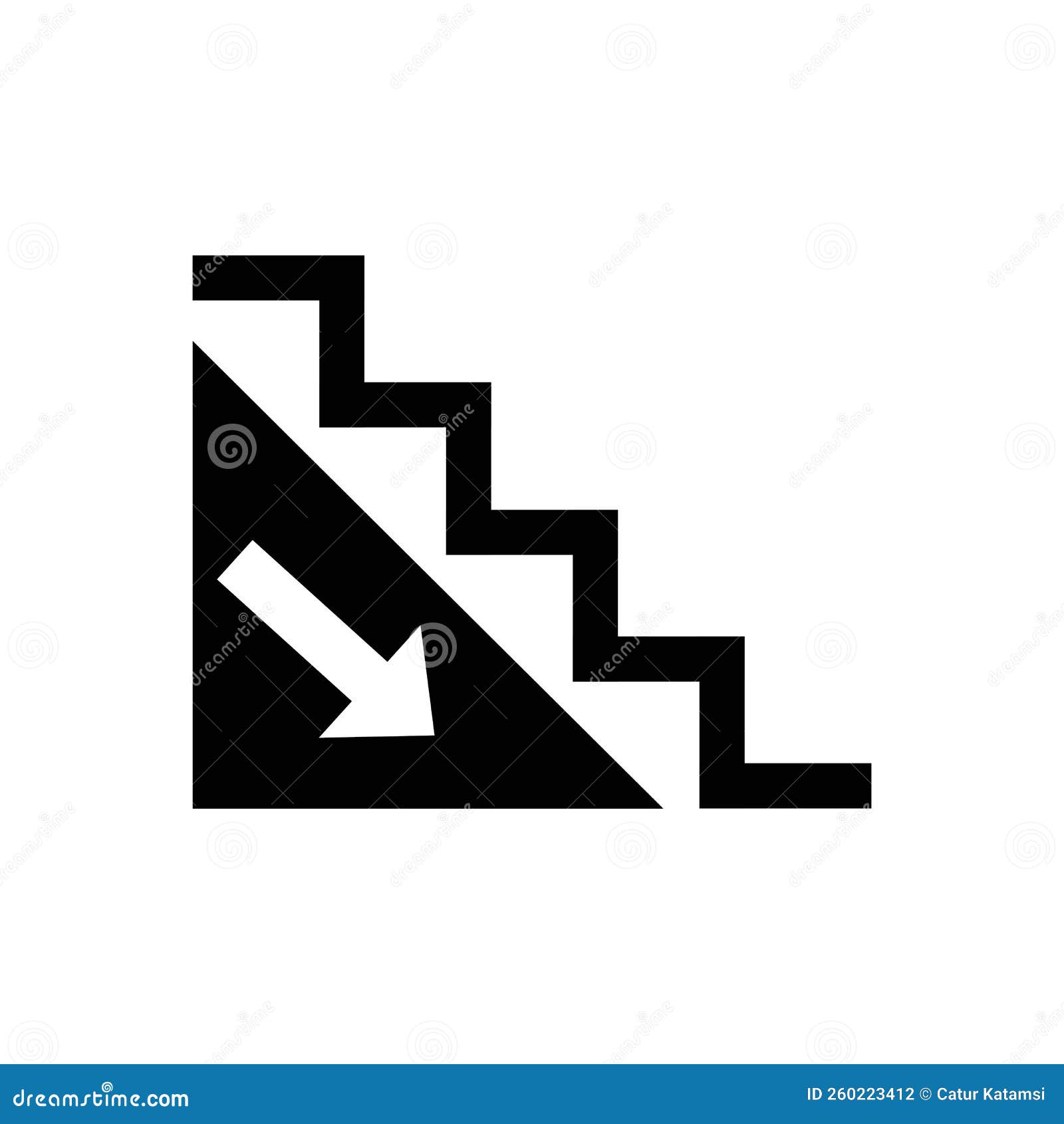 Stairs icon logo vector stock illustration. Illustration of white ...