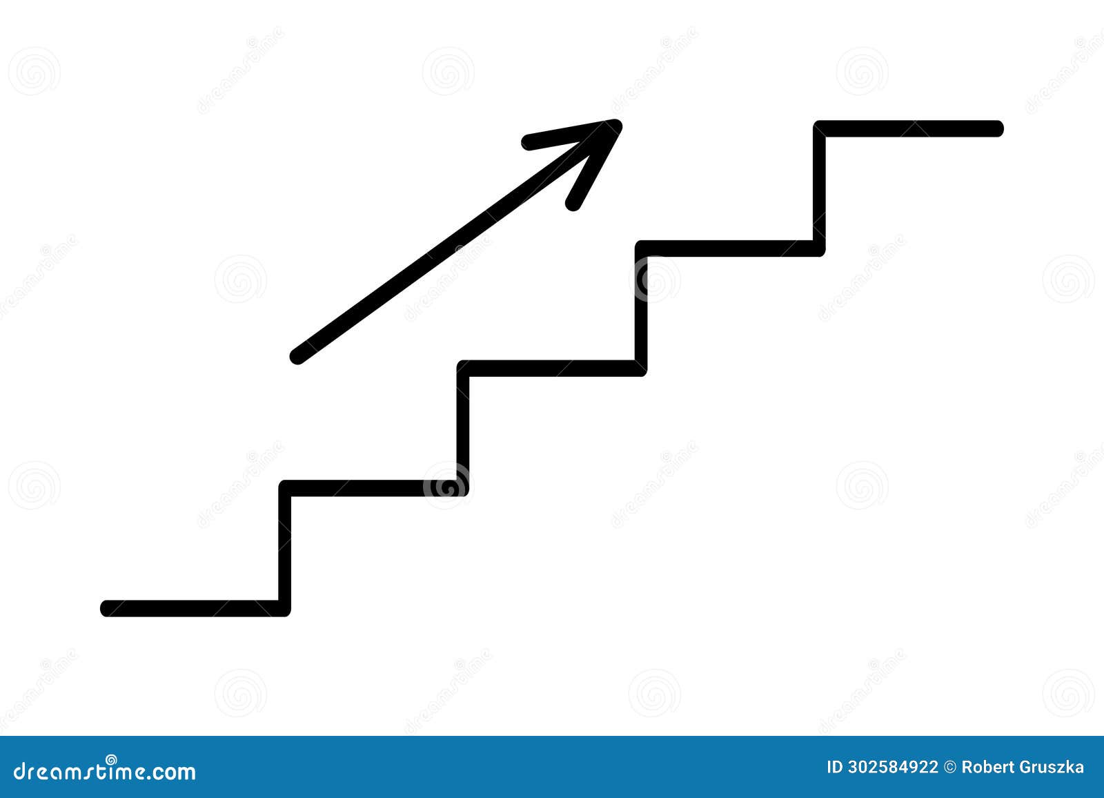 Stairs icon stock vector. Illustration of step, stair - 302584922