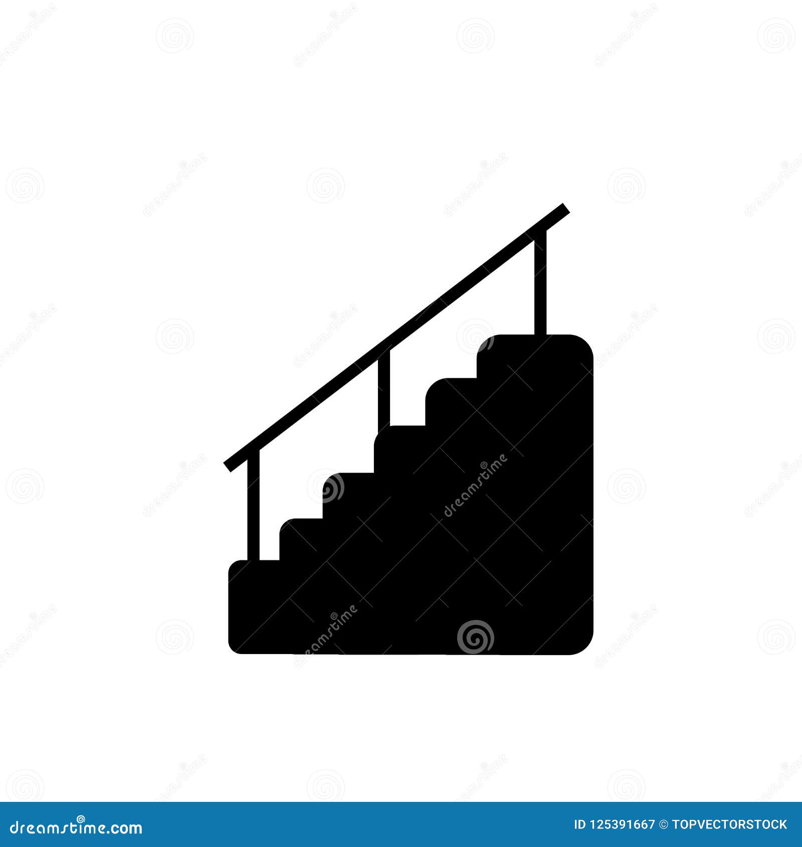 Stairs Icon Vector Isolated on White Background, Stairs Sign Stock ...