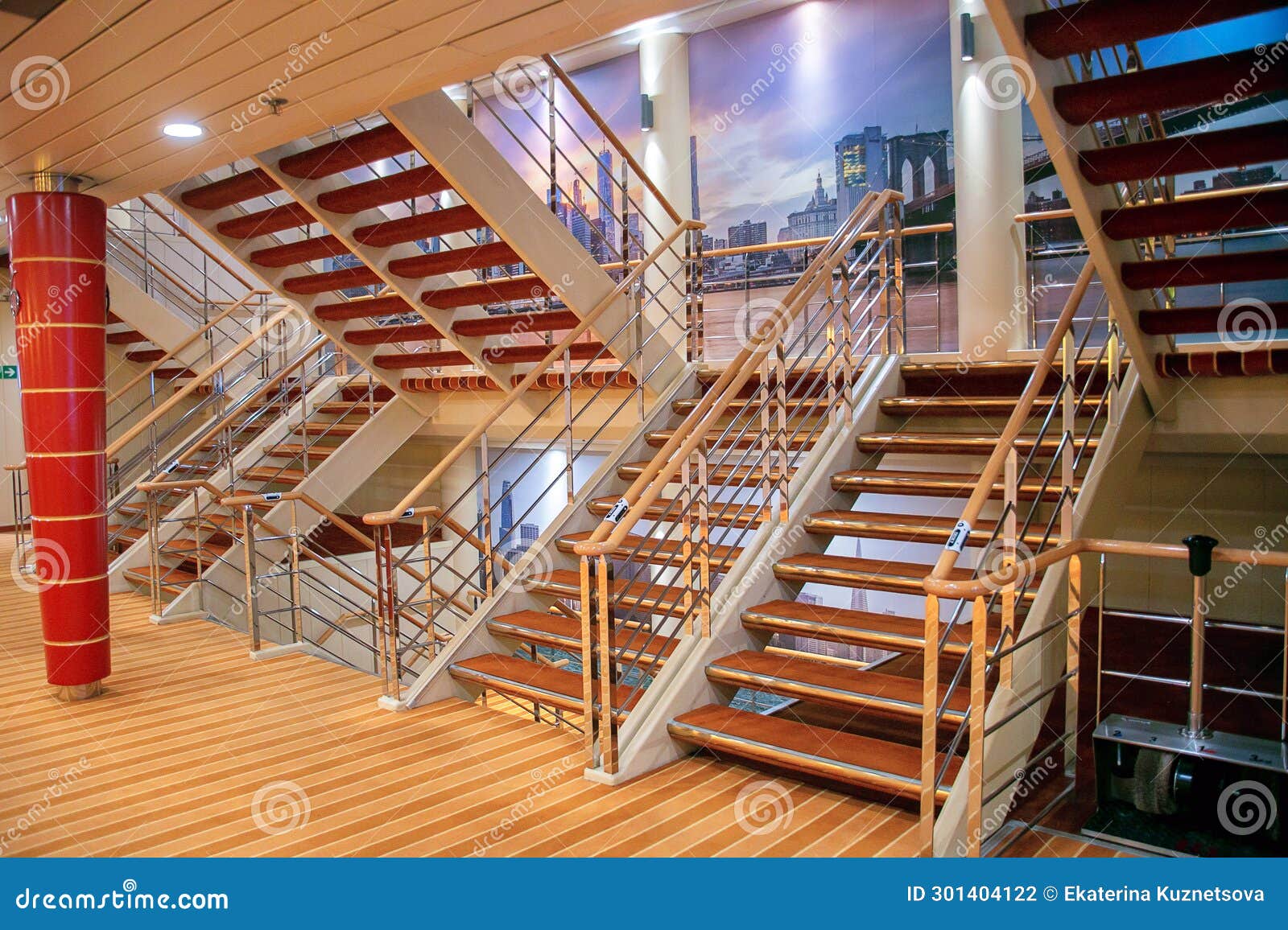 Stairs Inside a Luxury Cruise Ship Stock Photo - Image of liner, luxury ...