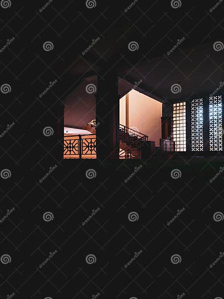 Stairs inside the mosque stock image. Image of black - 267618217