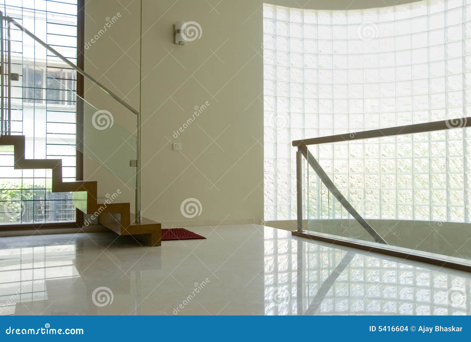 Stairs and landing area stock photo. Image of property - 5416604