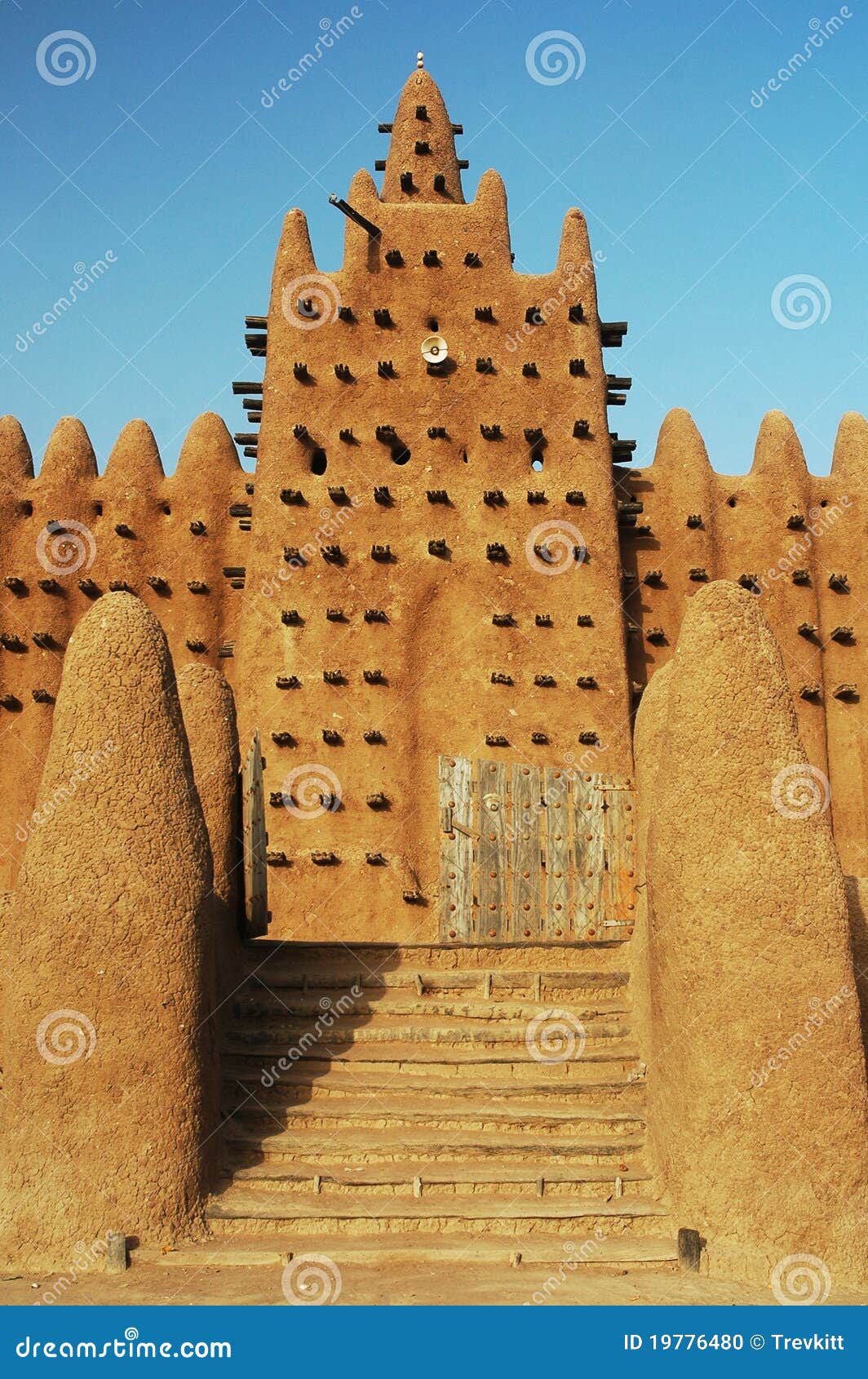Stairs Leading Up To Djenne Mosque Stock Photo - Image of west ...