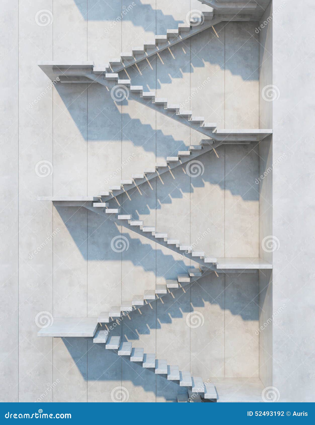 Stairs leading upward stock photo. Image of step, rendering - 52493192