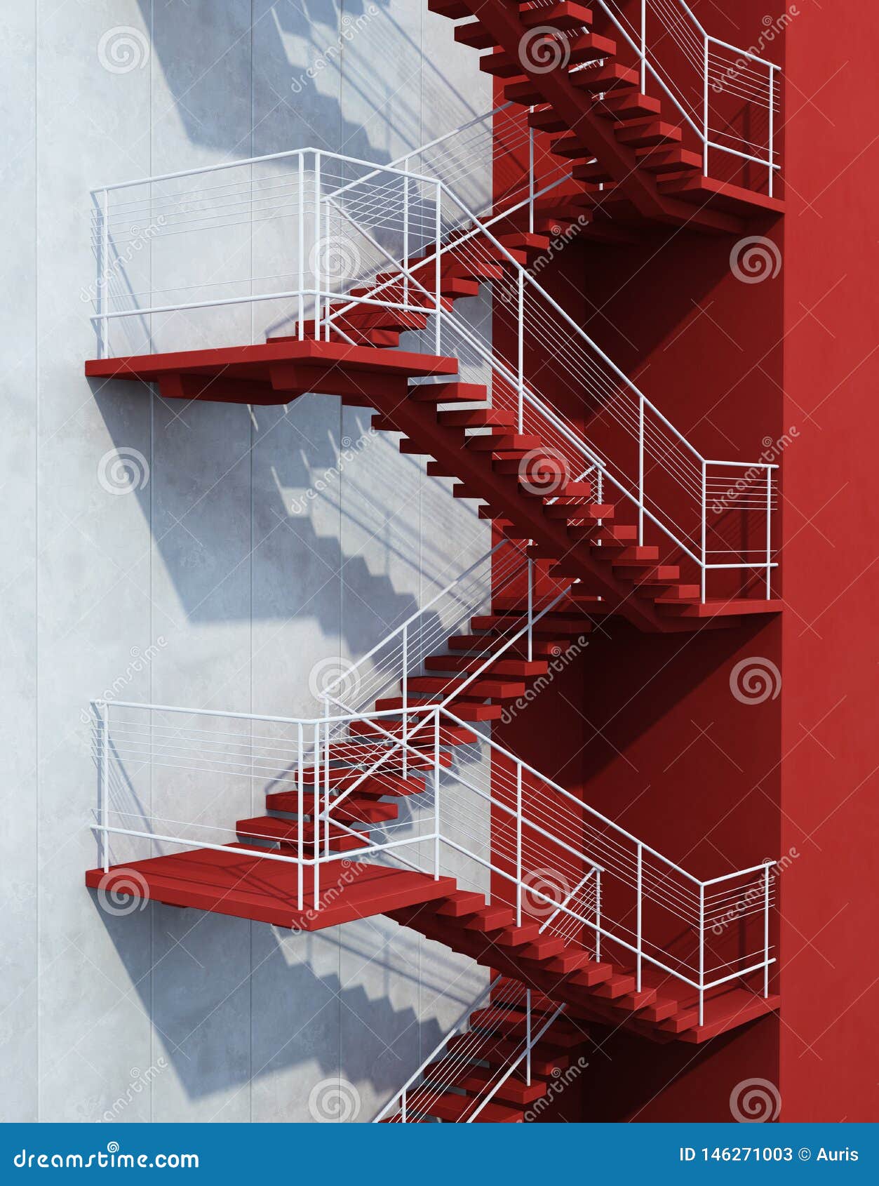 Stairs Leading Upward, 3d Render Stock Image - Image of steps, design ...