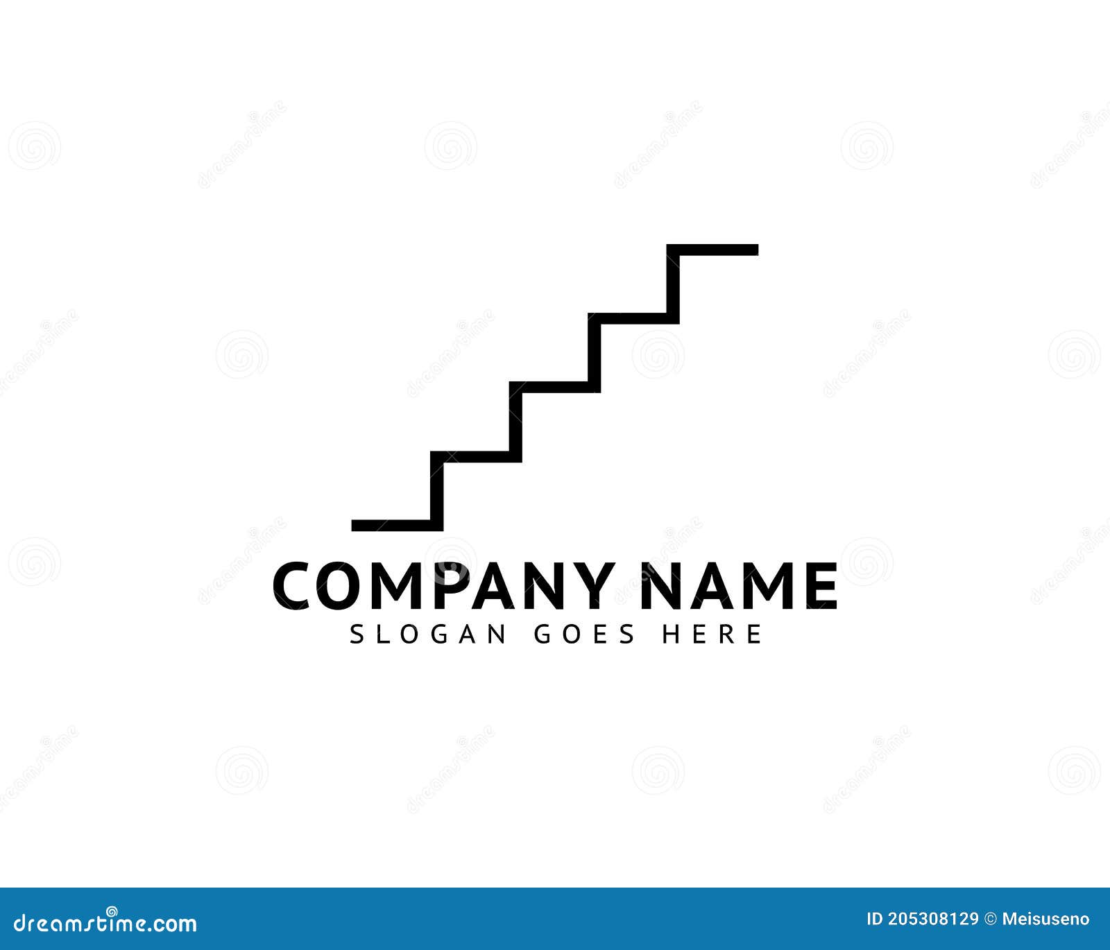 Stairs Logo Vector Element Design Stock Vector - Illustration of home ...