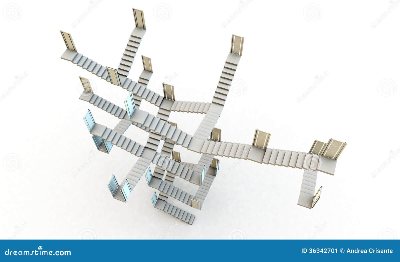 Stairs maze stock illustration. Illustration of business - 36342701