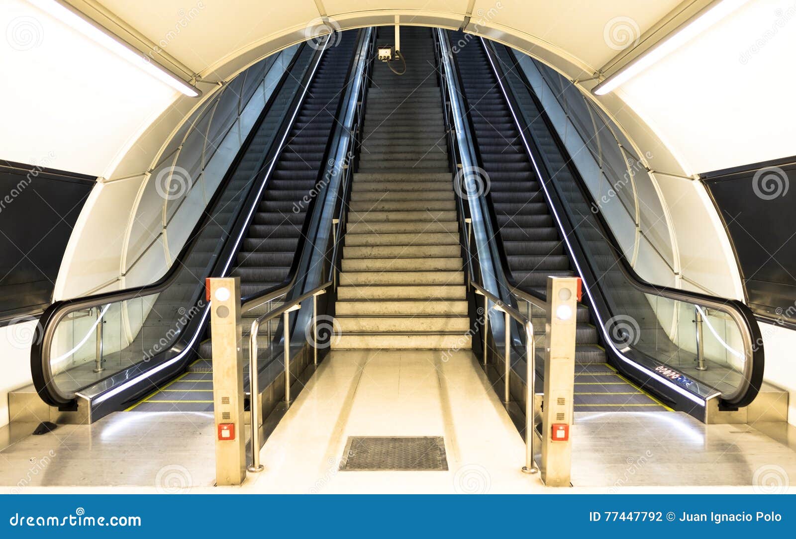 Stairs at a metro railway. stock photo. Image of building - 77447792