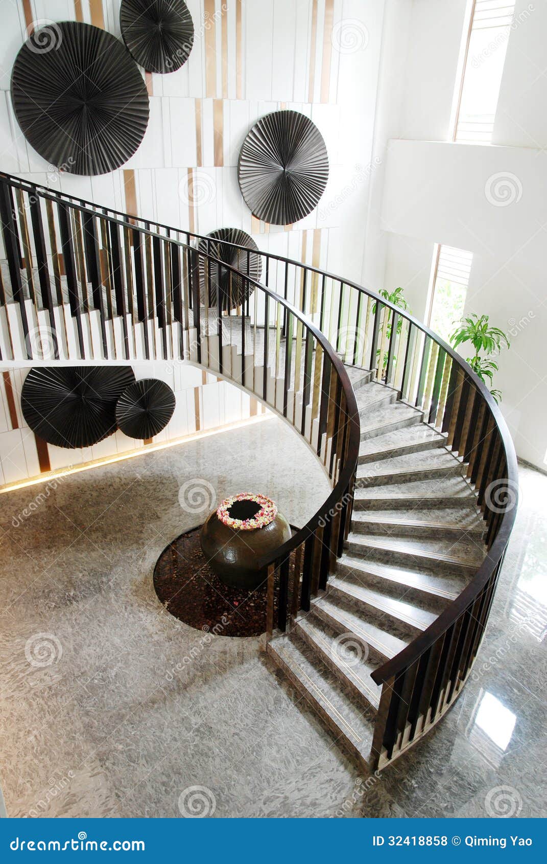 Stairs in the modern hotel stock photo. Image of structure - 32418858