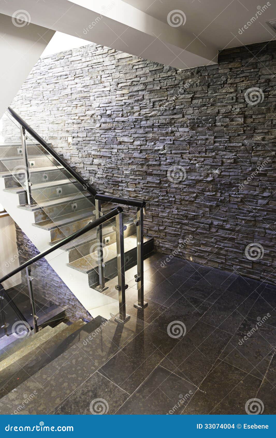 Stairs of a Modernist Hotel Stock Photo - Image of interior, hall: 33074004