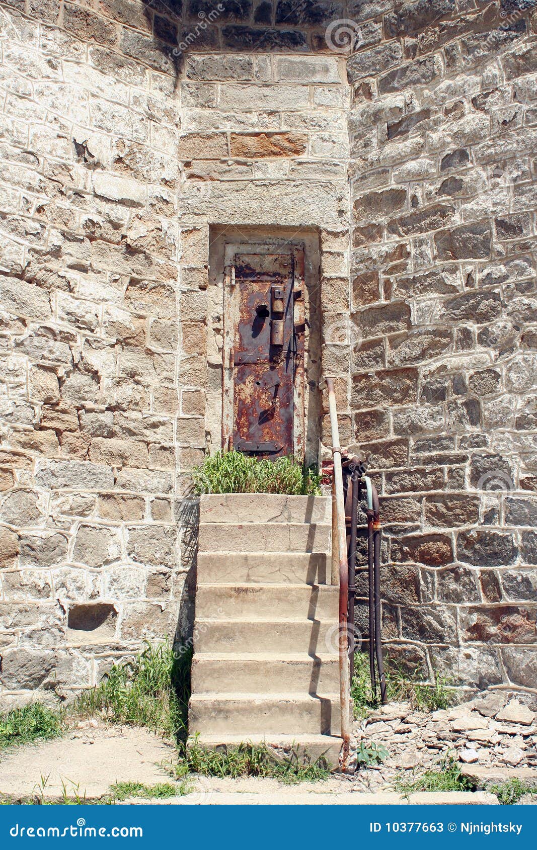 Stairs and old door stock image. Image of stone, building - 10377663