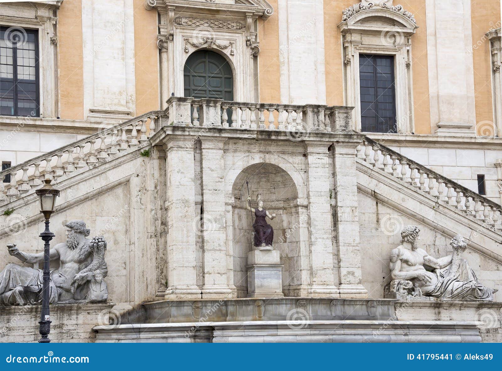 Stairs Palace Senators, Michelangelo. Rome Stock Image - Image of ...