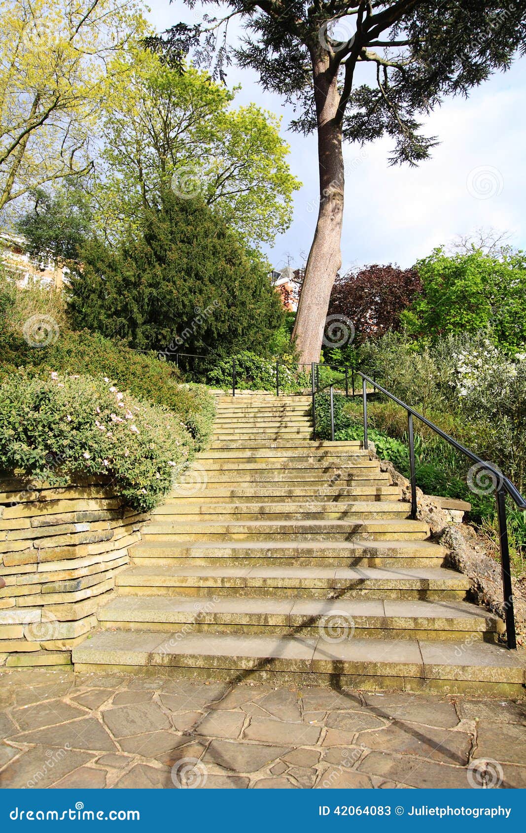 Stairs in the park, uk stock image. Image of outdoor - 42064083