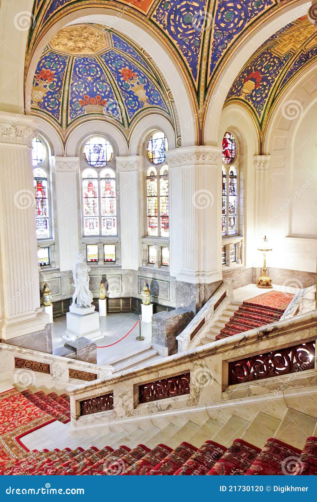 Stairs of the Peace Palace stock photo. Image of glass - 21730120