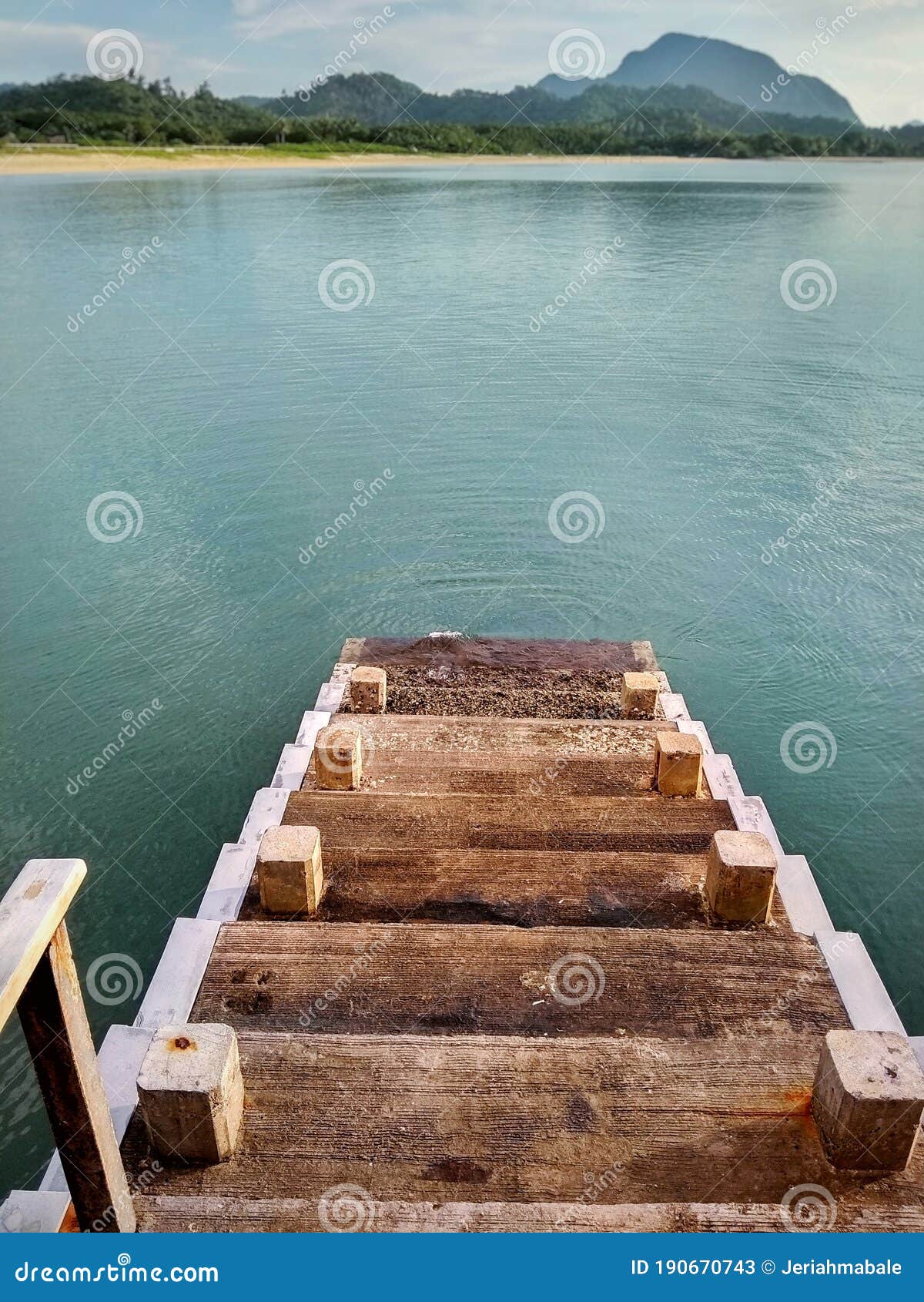 A Stairs on the Pier of Lio Beach El Nido, Palawan Stock Image - Image ...