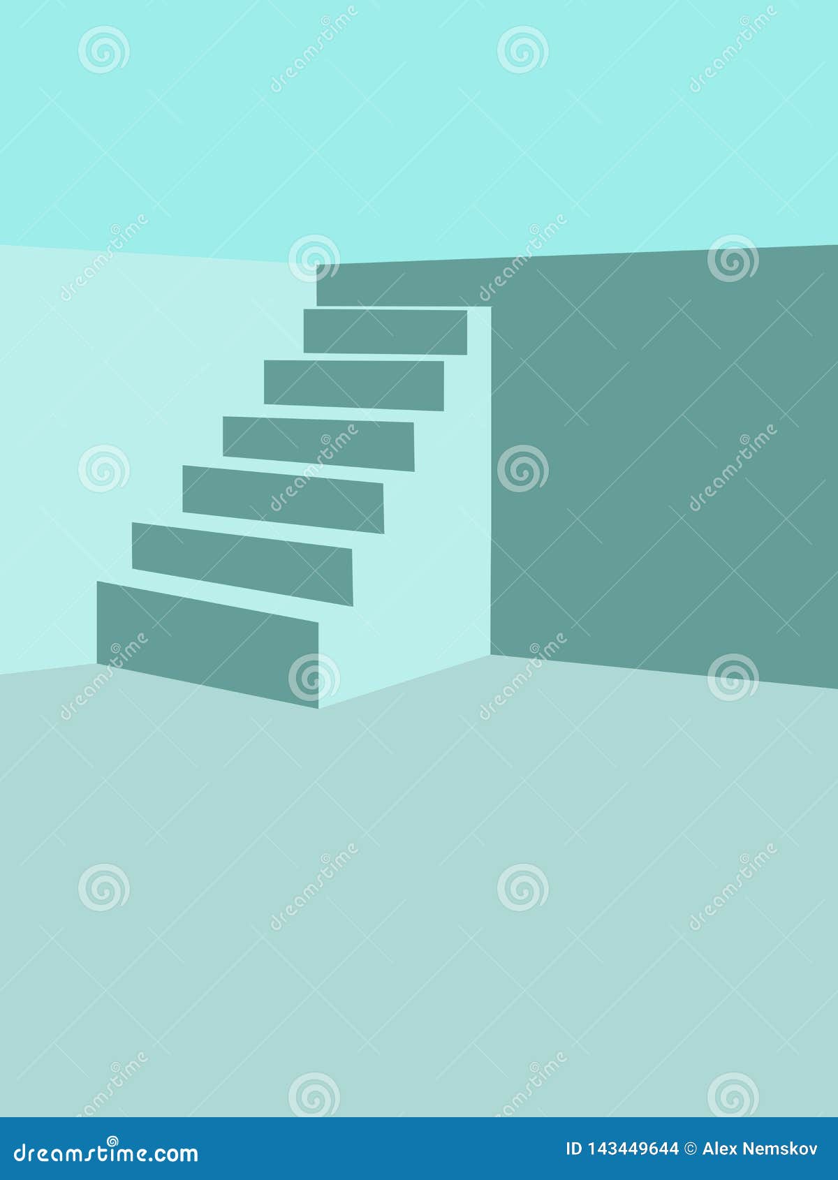 Stairs to the pool stock illustration. Illustration of logo - 143449644