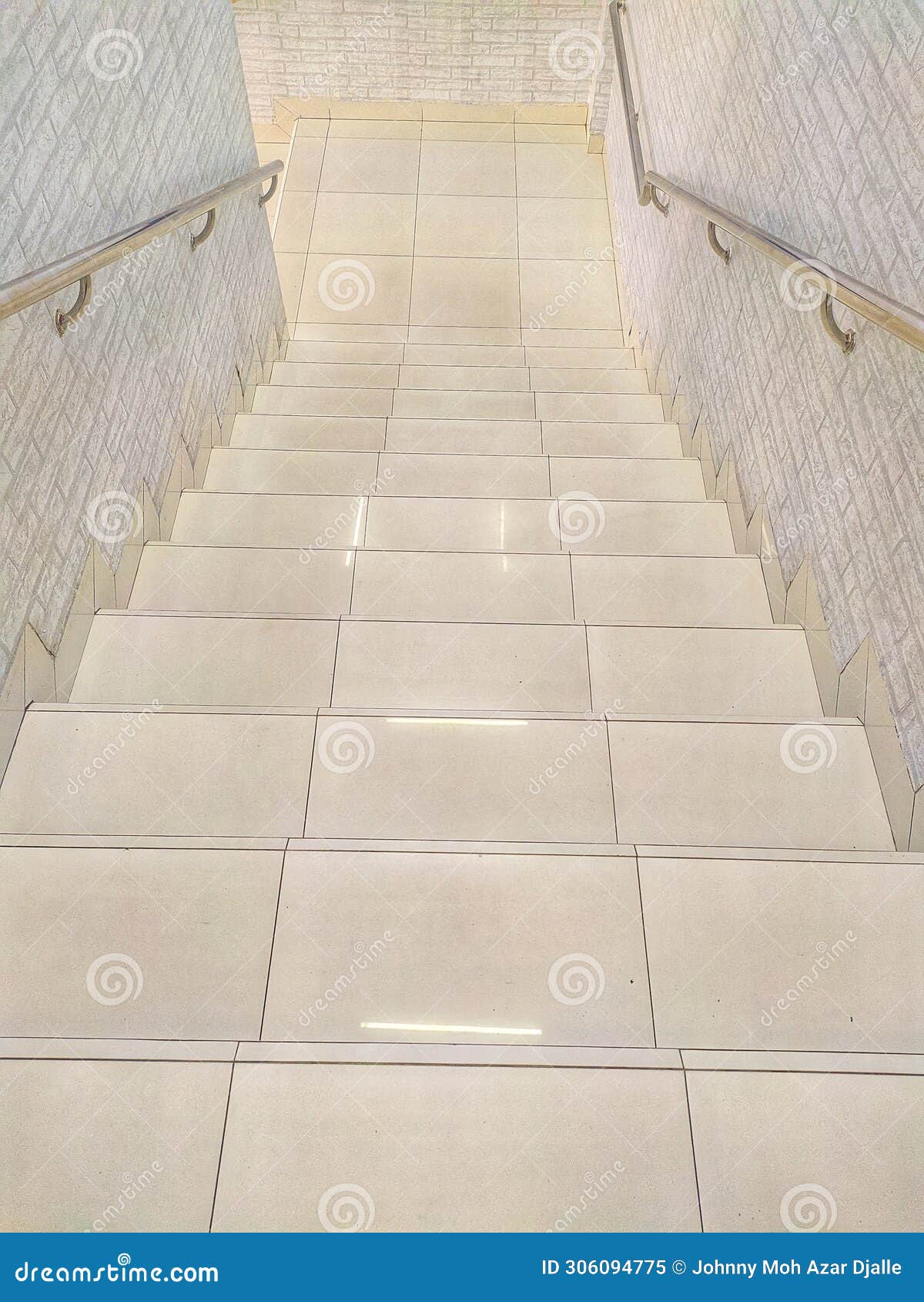 Stairs in a Shopping Center from Above Stock Image - Image of staircase ...