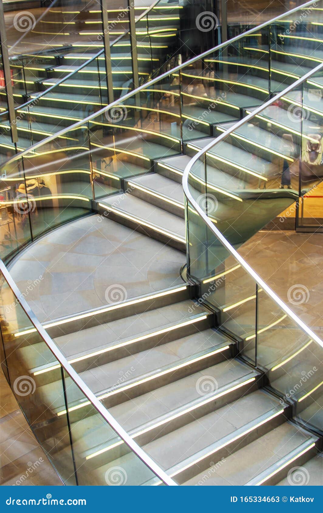 Stairs of the Shopping Center Stock Image - Image of business, inside ...
