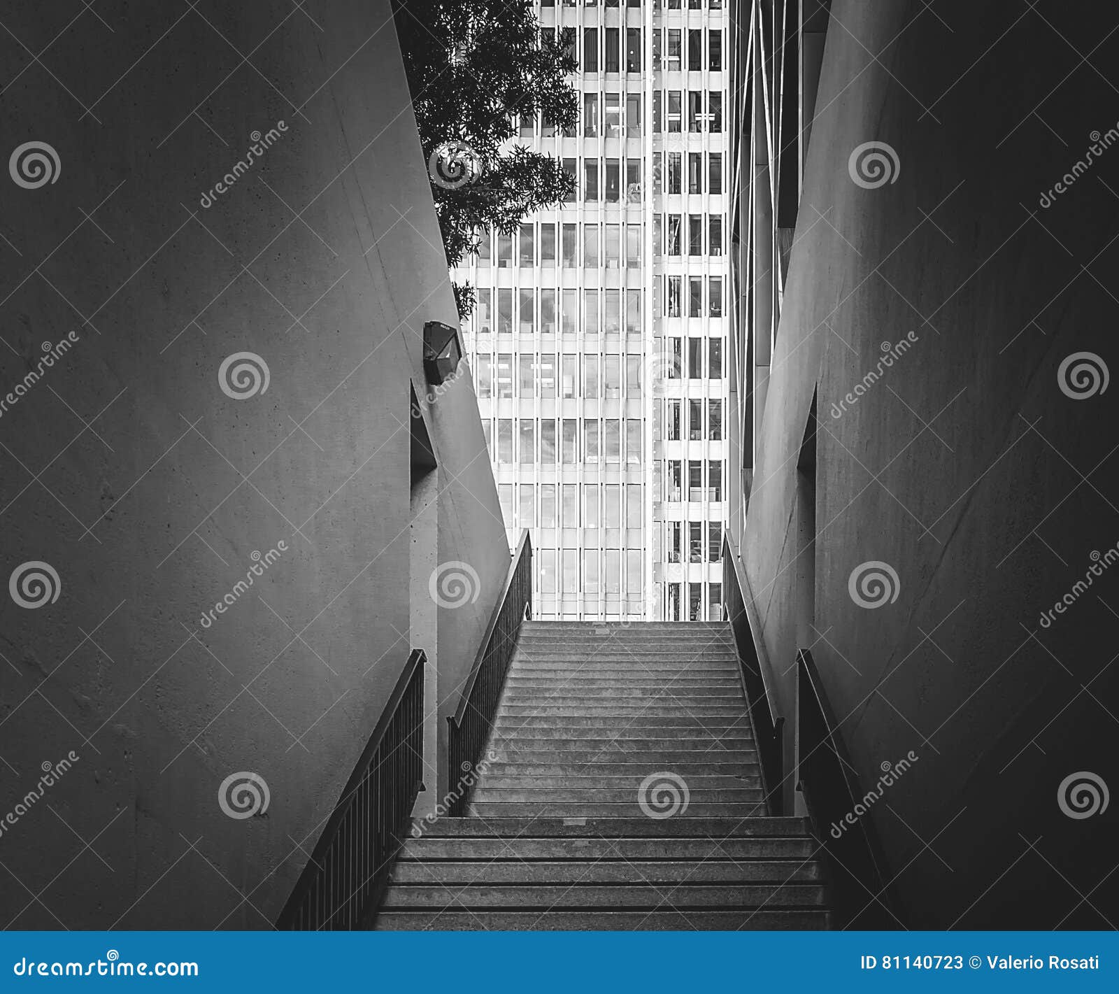Stairs and skyscraper stock image. Image of background - 81140723