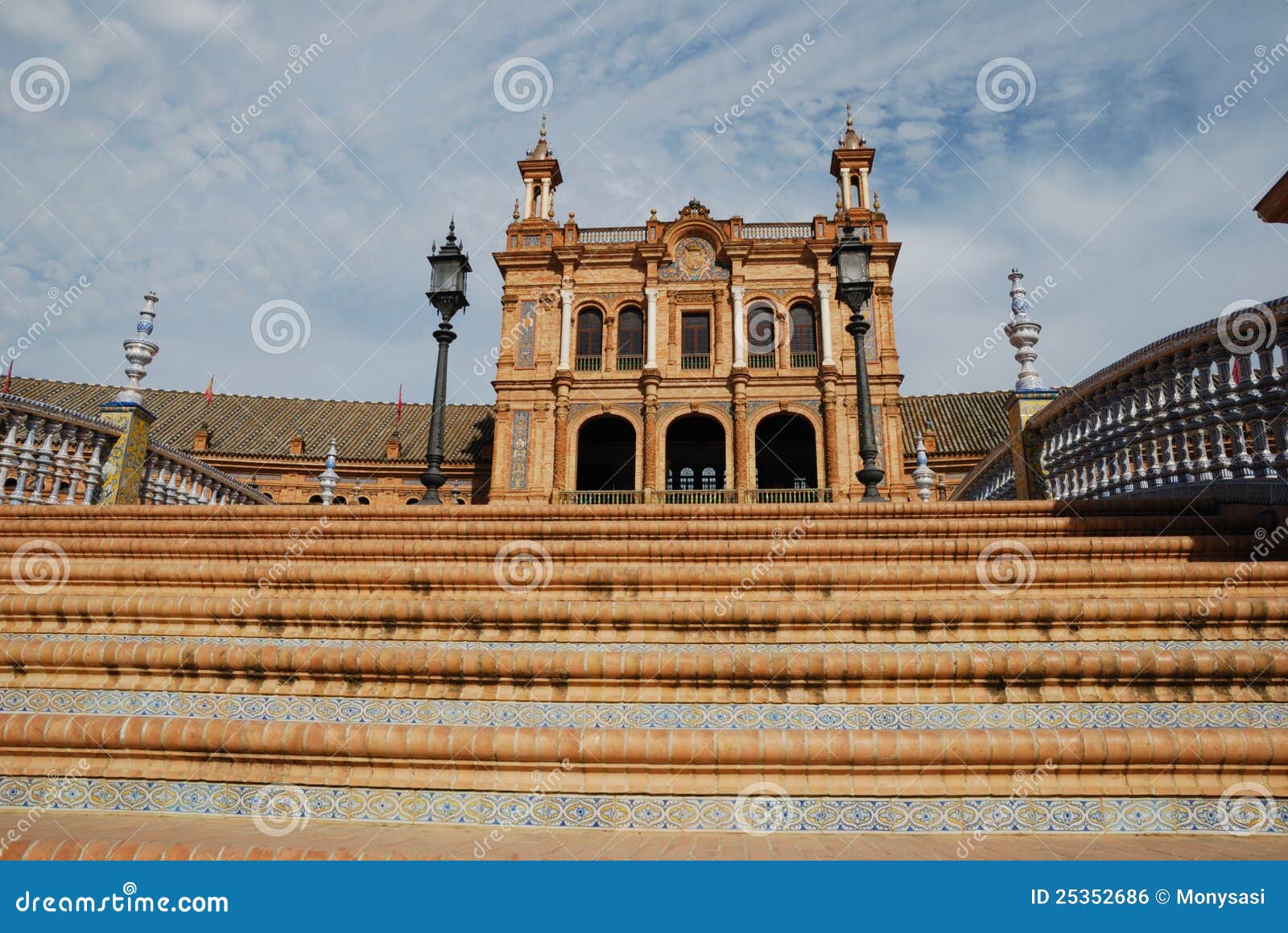 Stairs spain square stock photo. Image of maria, plaza - 25352686