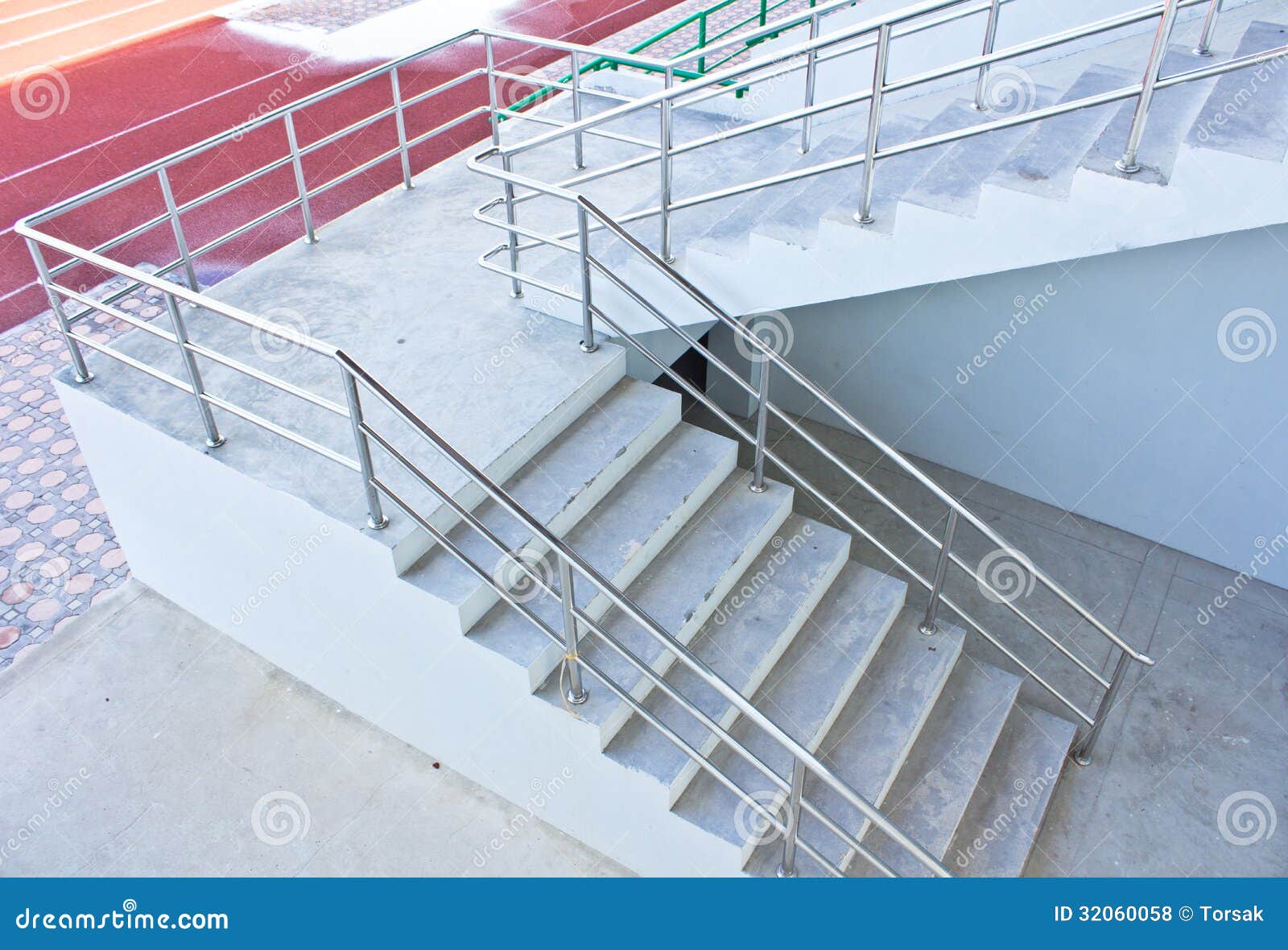 Stairs into the stadium stock photo. Image of football - 32060058