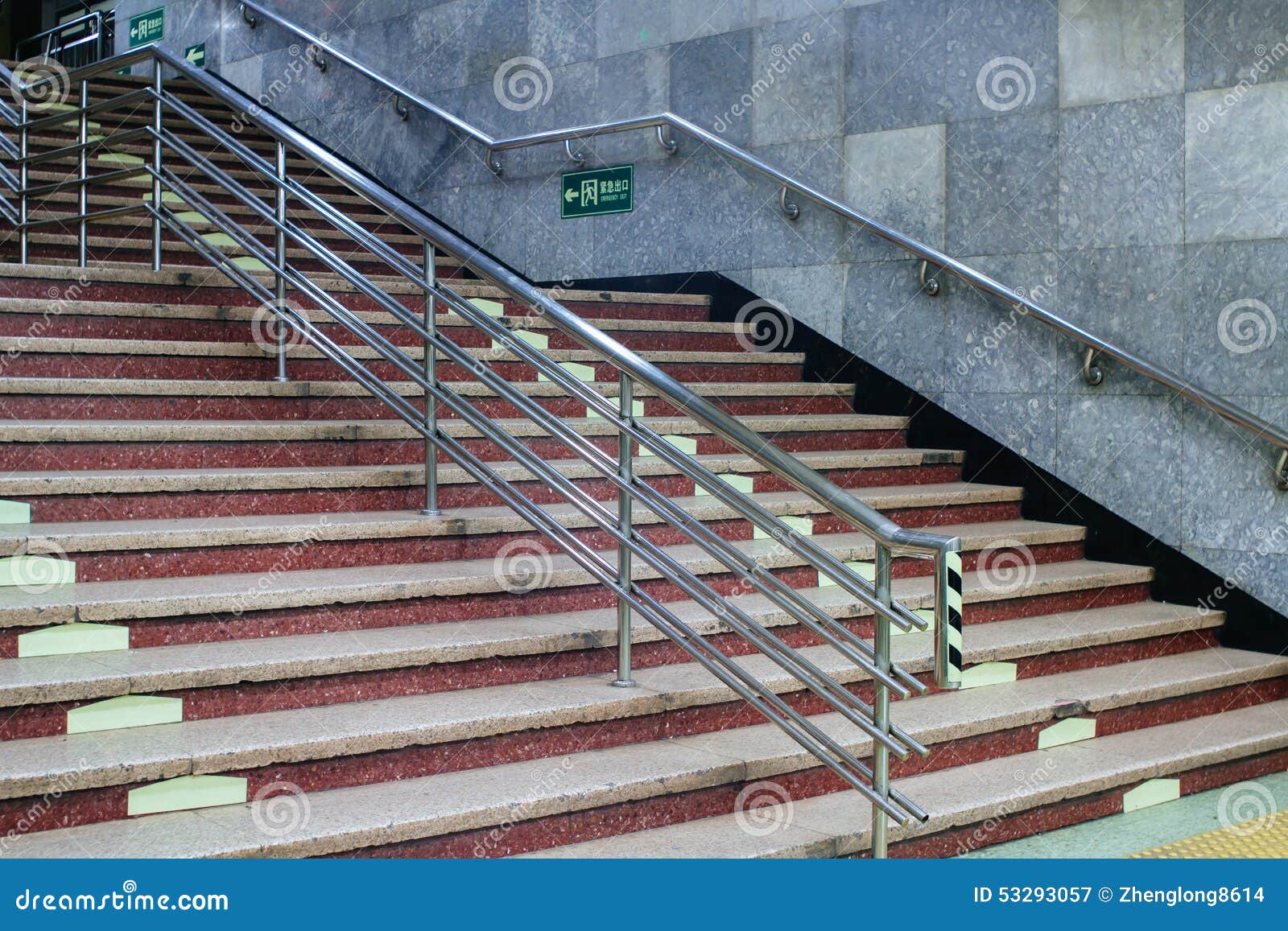 Stairs in subway station stock image. Image of corridor - 53293057