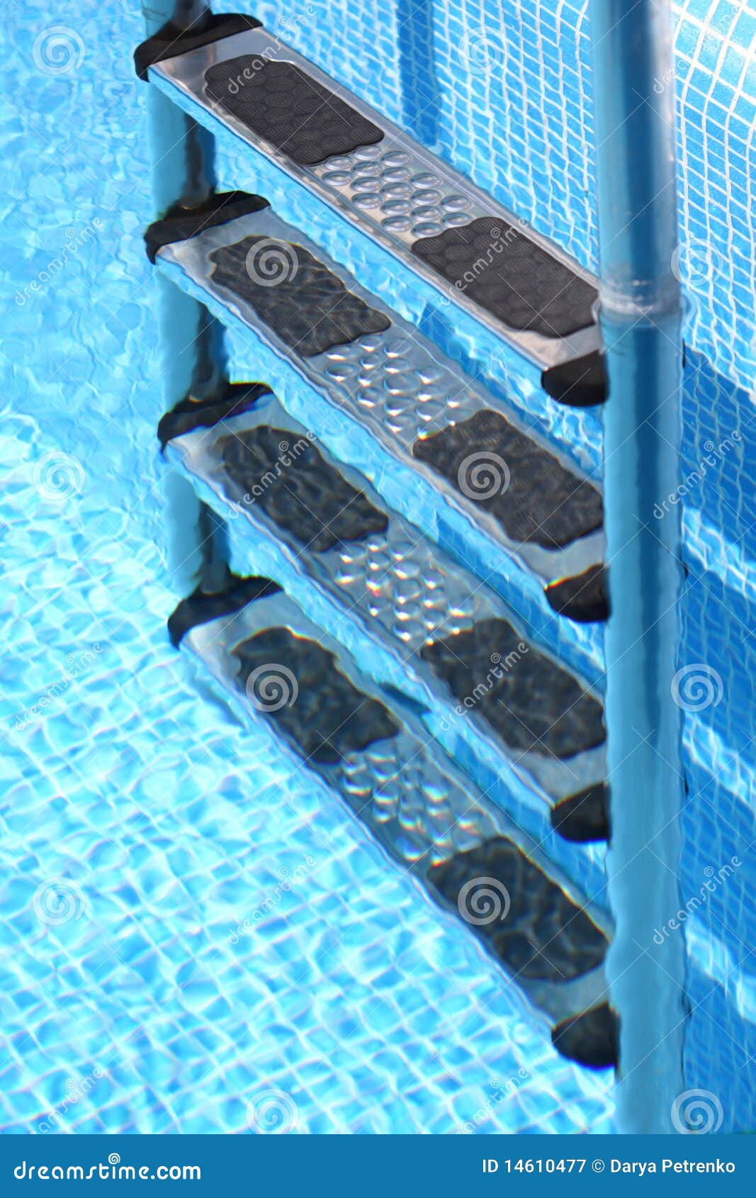 Stairs of the Swimming Pool Stock Image - Image of relaxing, relaxation ...