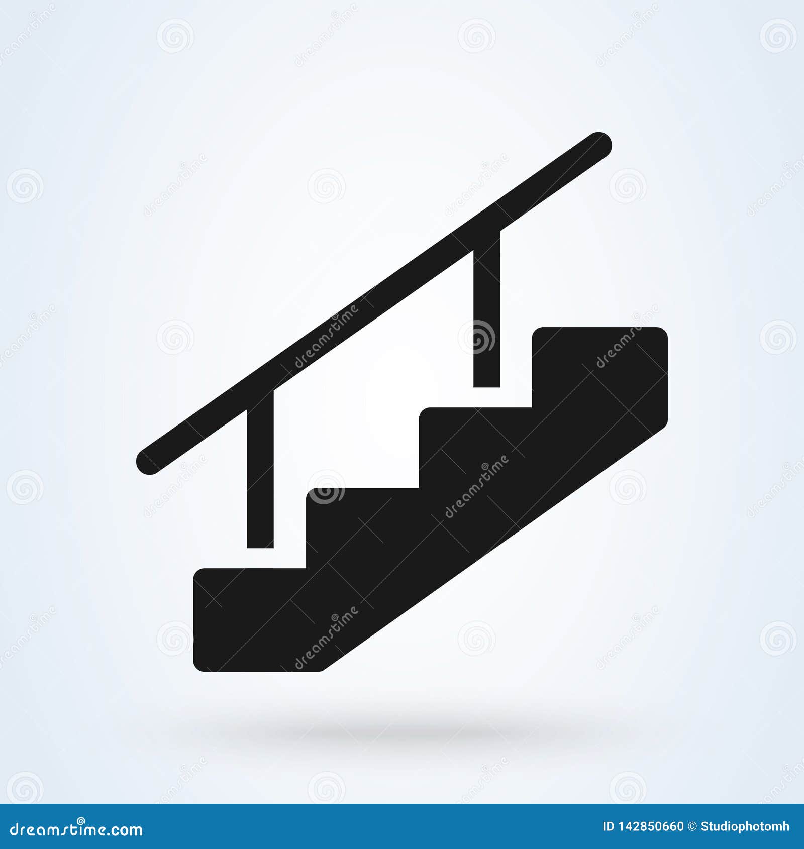 Stairs Symbol Vector Illustration. Flat Vector Web Icon Stock Vector ...