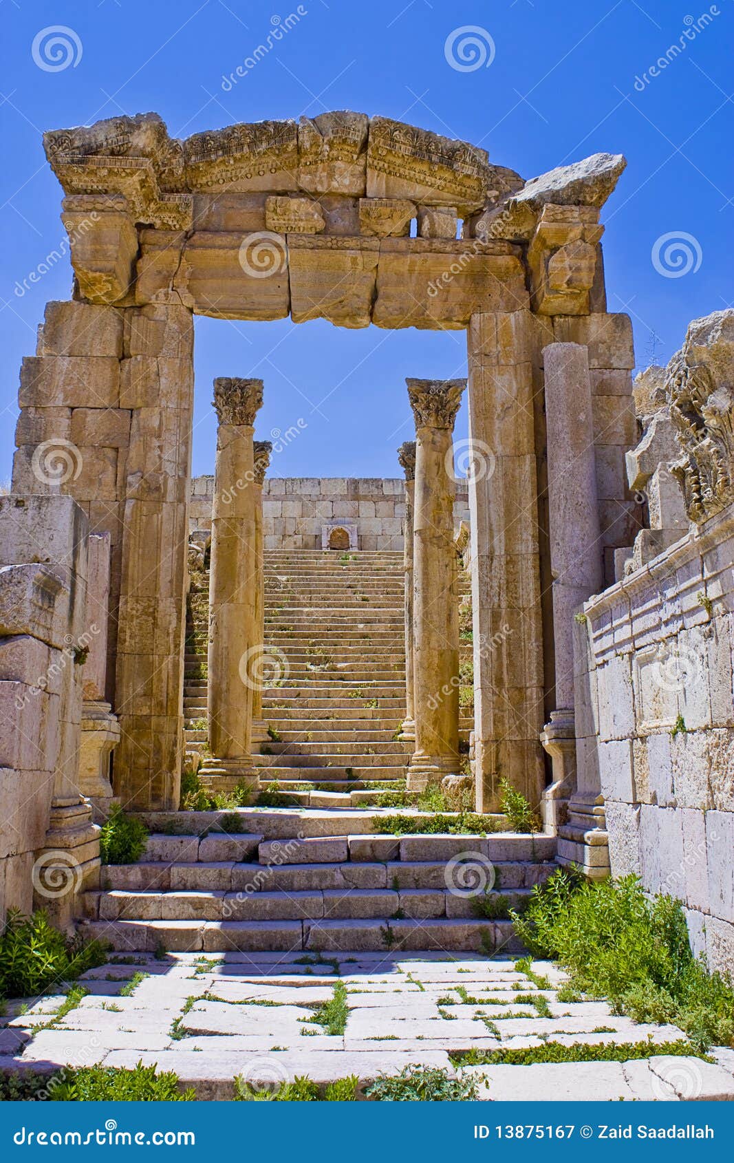 Stairs to artemus temple stock image. Image of architecture - 13875167