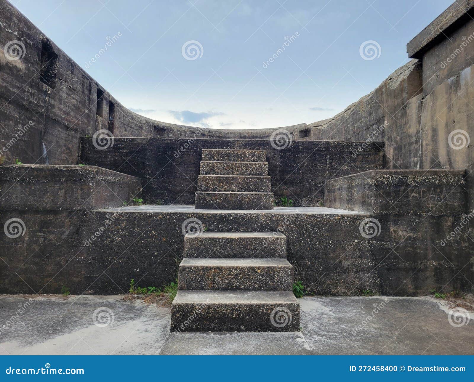 Stairs to Fort Pickens stock photo. Image of memorial - 272458400