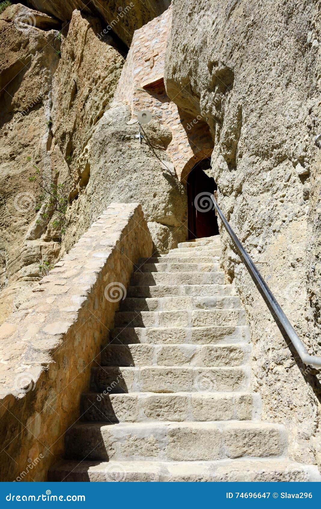 The Stairs To Monastery of Holy Trinity Stock Image - Image of path ...