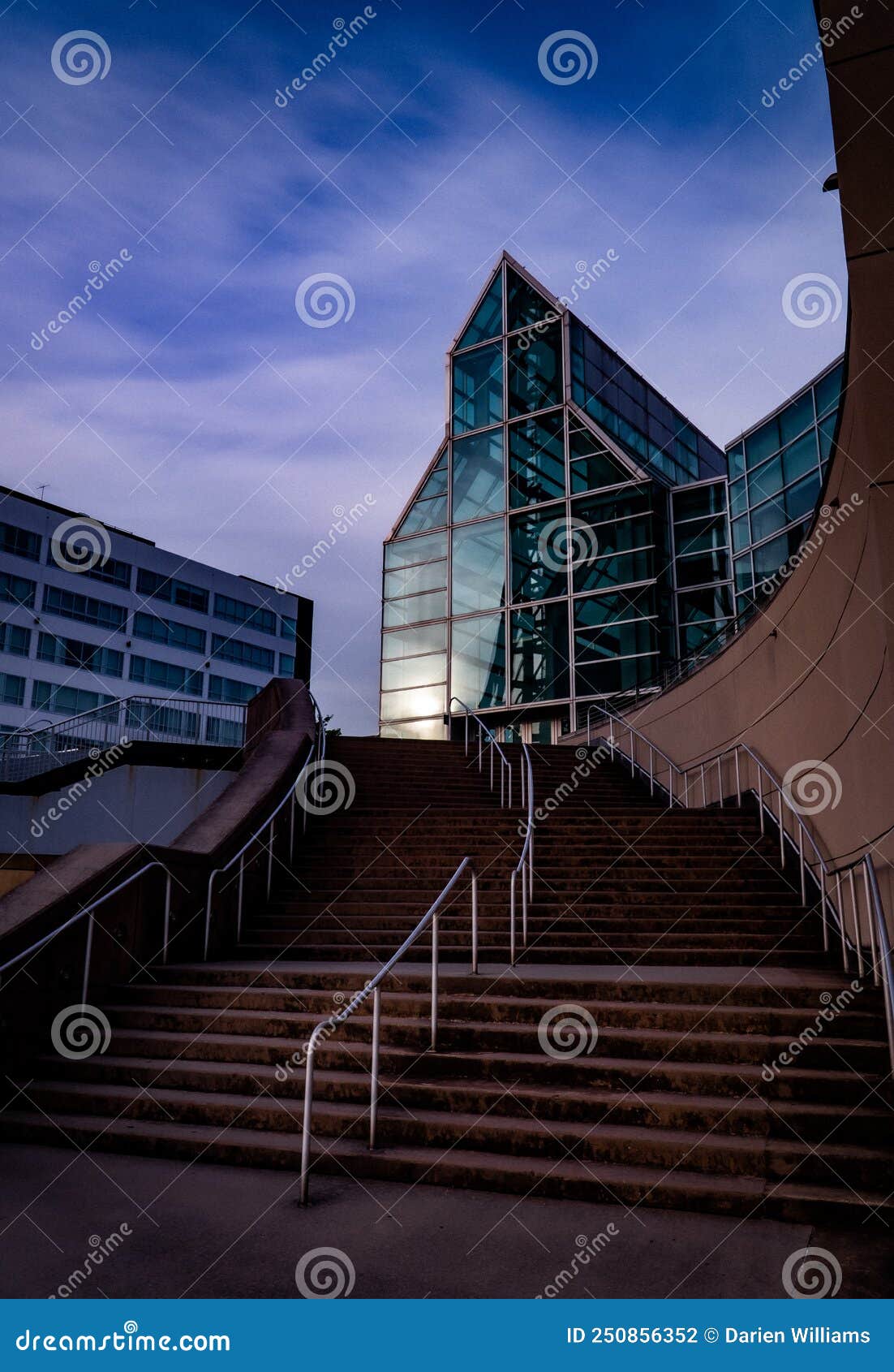 Stairs to a new beginning stock photo. Image of facade - 250856352