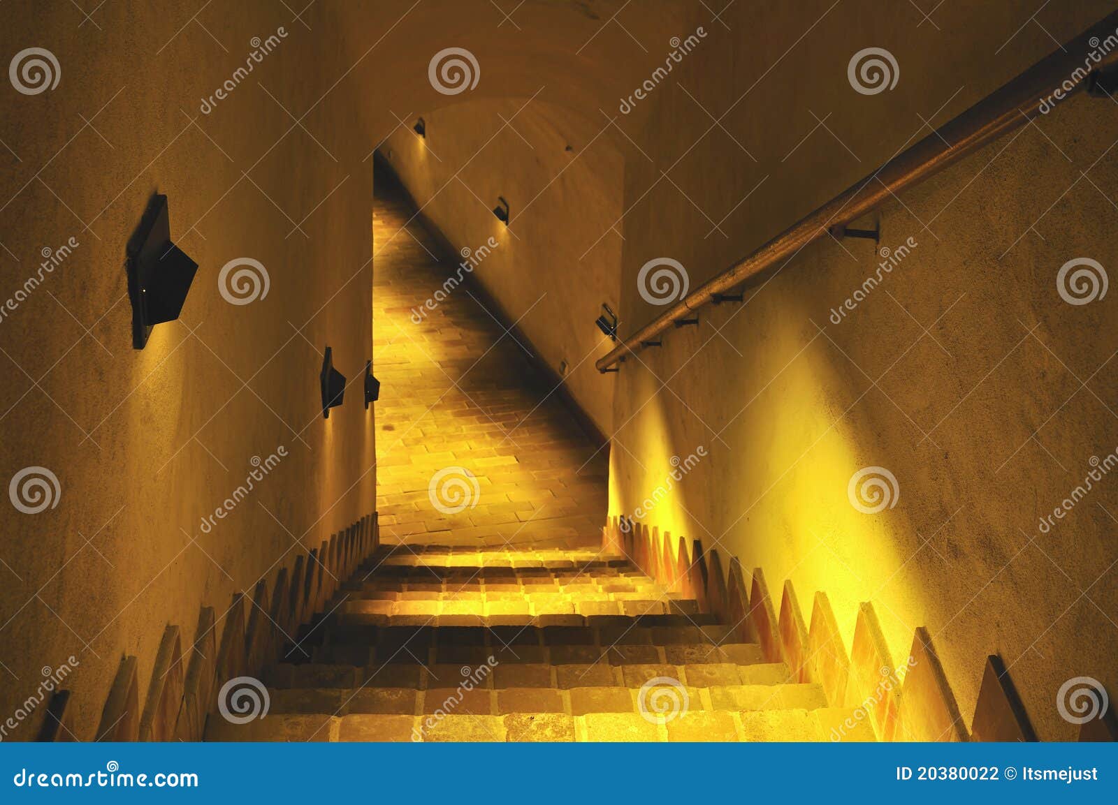 Stairs to the old dungeon. stock photo. Image of output - 20380022