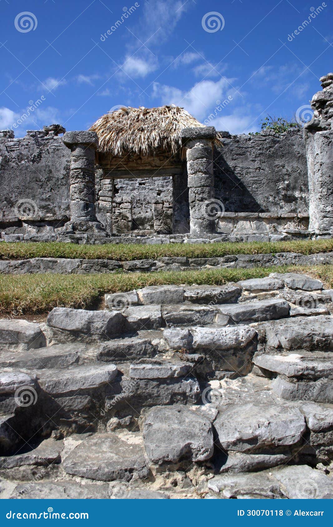 Mayan Ruins in Tulum stock photo. Image of caribbean - 30070118