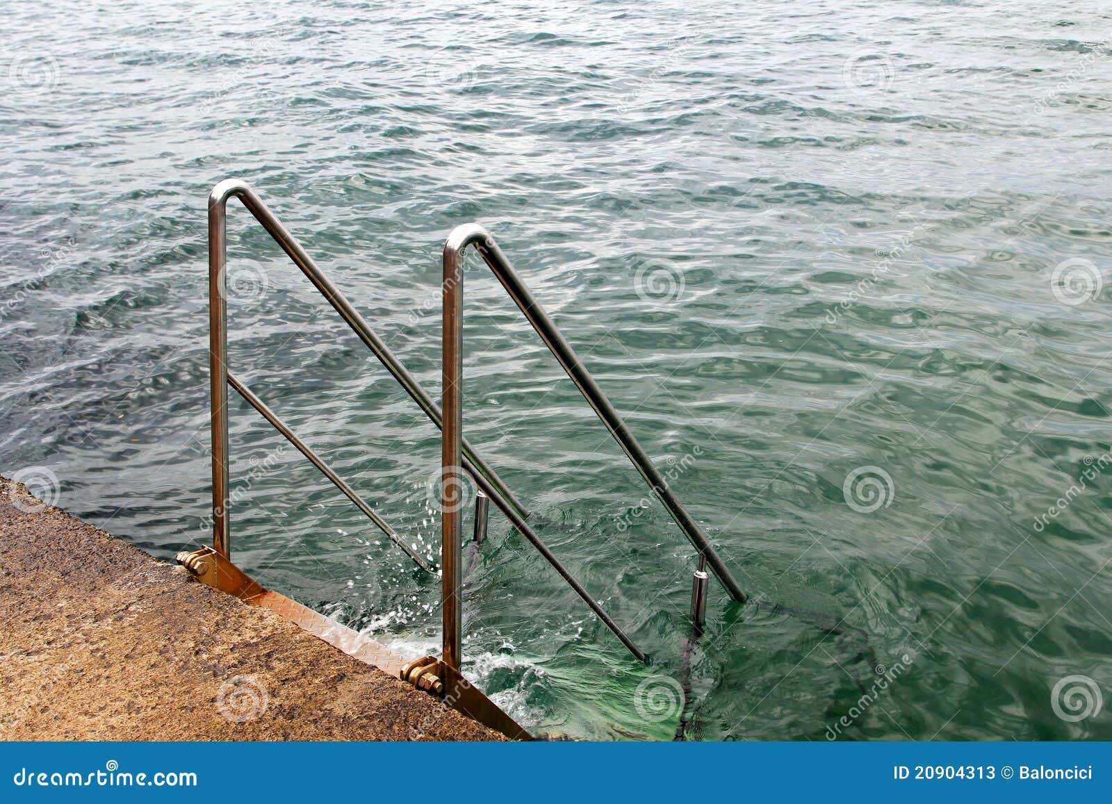 Stairs to sea stock image. Image of adriatic, steps, handrail - 20904313
