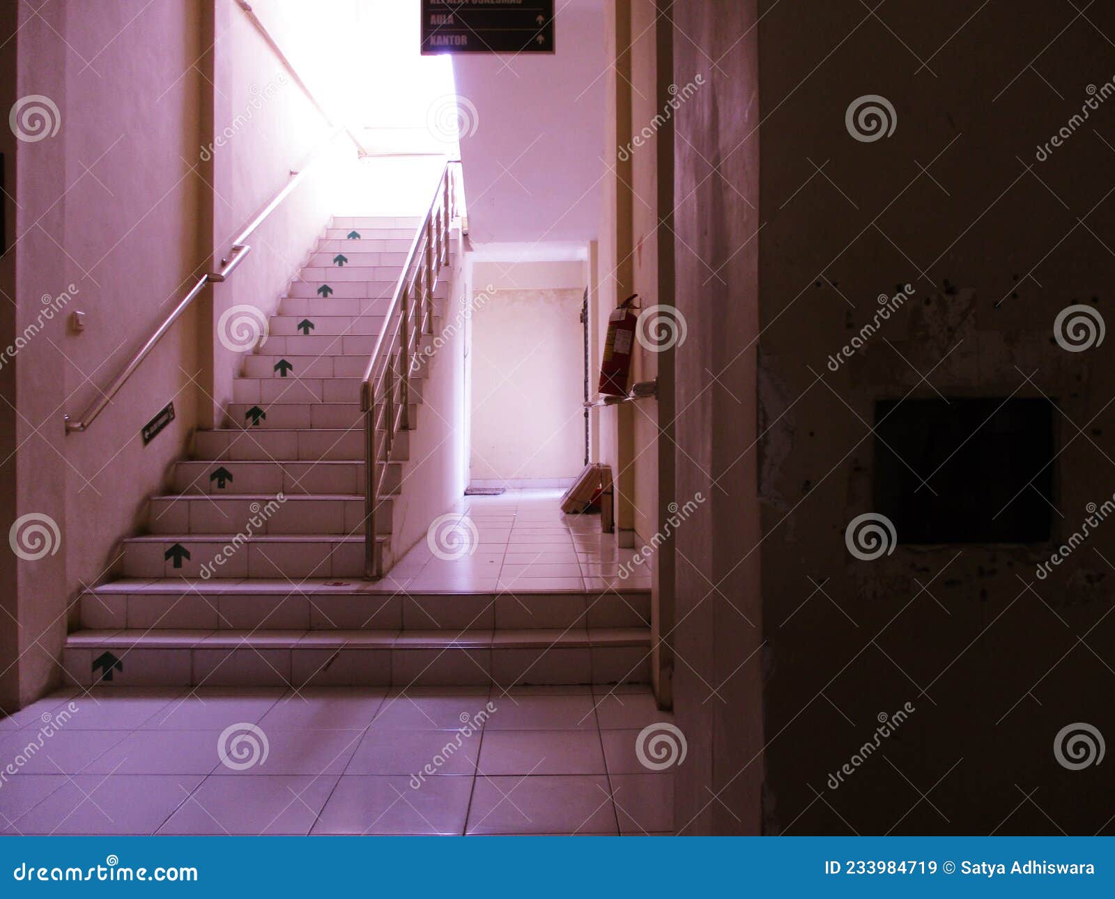 Stairs to Second Floor stock image. Image of floor, leading - 233984719
