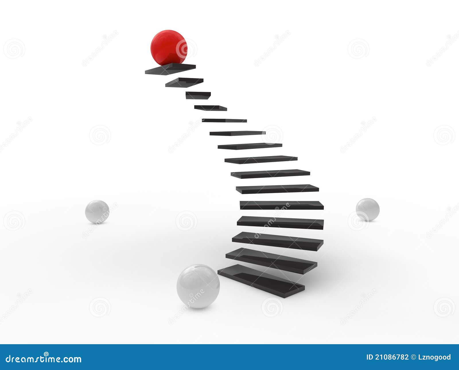 Stairs to success stock illustration. Illustration of individuality ...