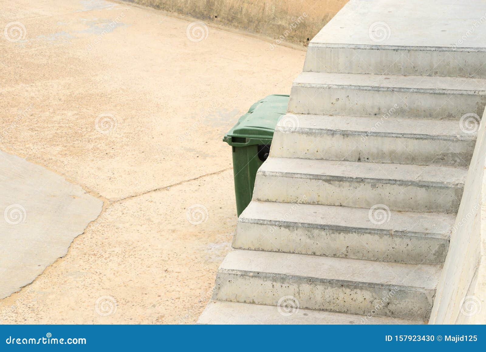 Stairs from Top beside Container Stock Photo - Image of architecture ...