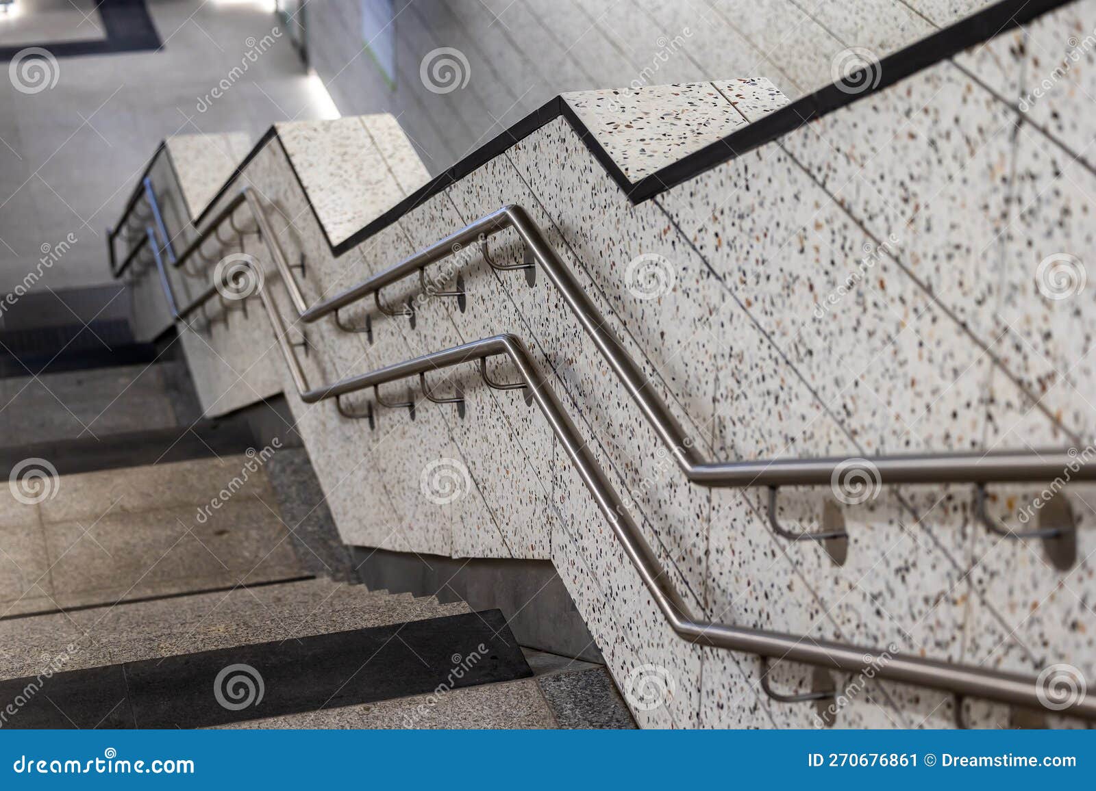 Stairs in an Underground Pedestrian Passage. Stock Image - Image of ...