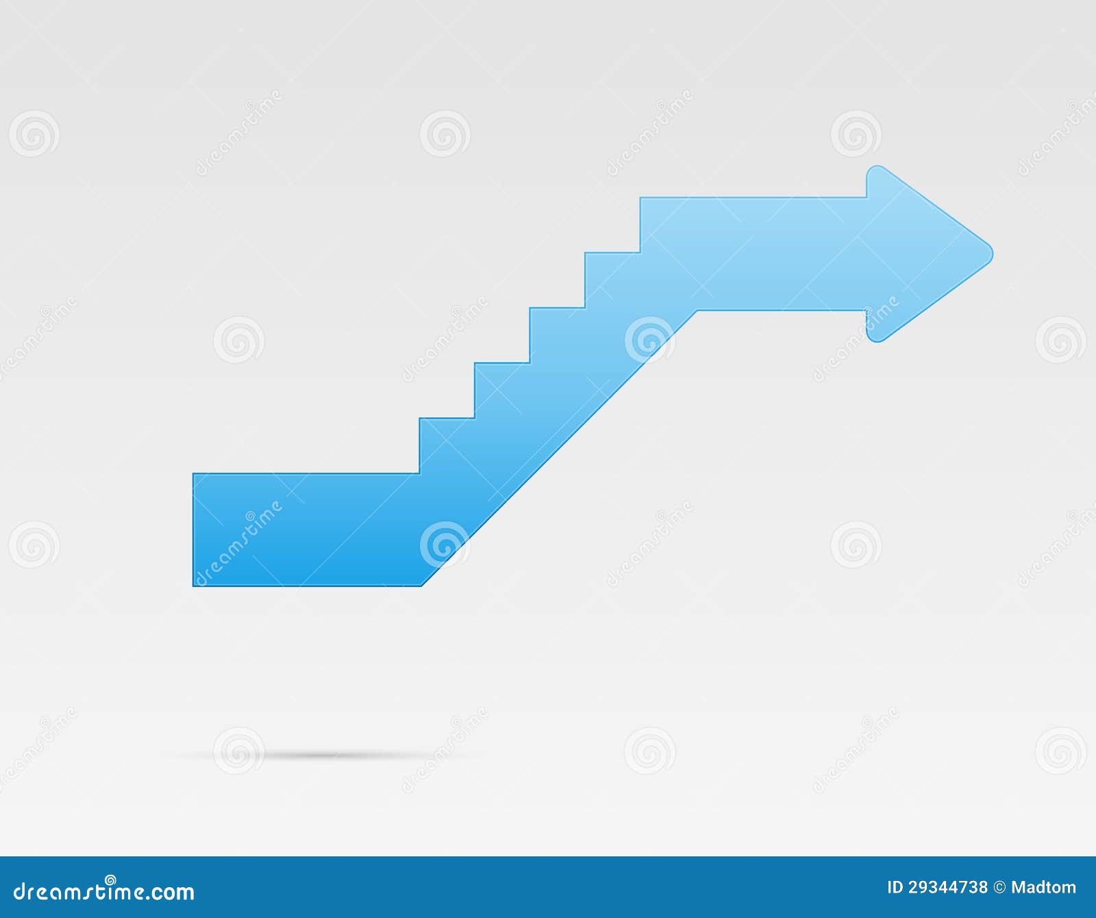 Stairs up arrow stock vector. Illustration of background - 29344738