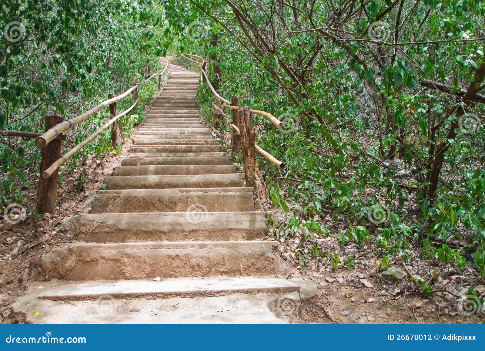 Stairs up the hill. stock photo. Image of religion, outdoor - 26670012