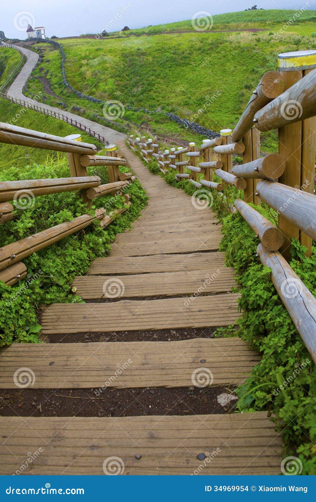 Stairs up the hill stock photo. Image of road, stair - 34969954