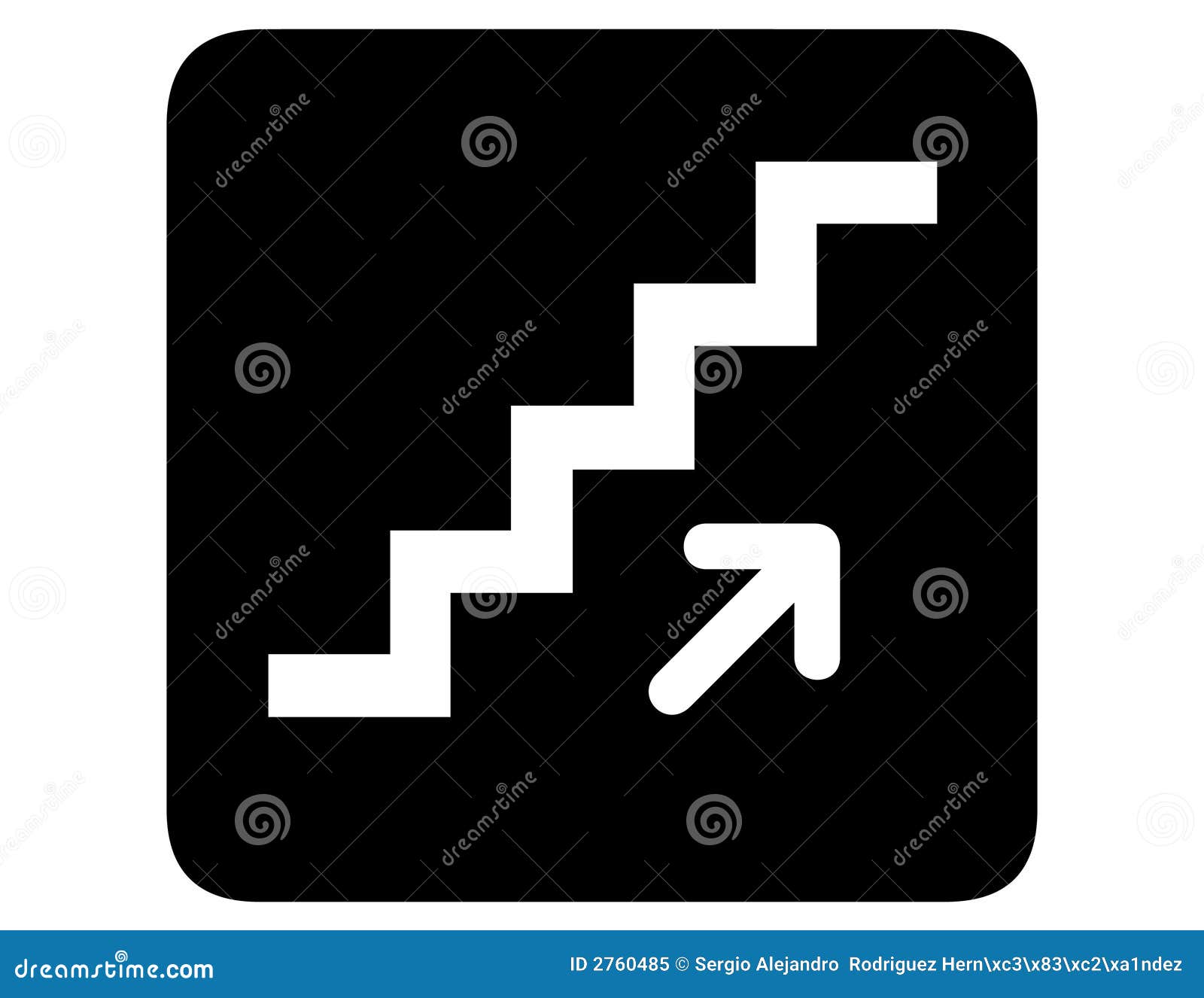 Stairs up inverted stock vector. Illustration of rise - 2760485