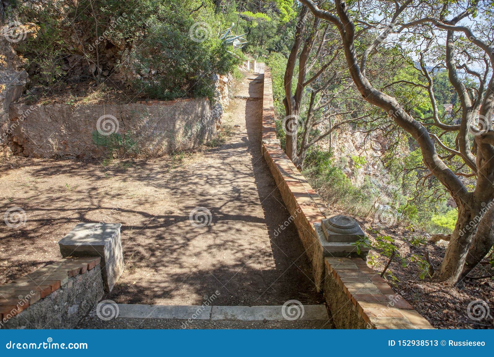 Stairs in the park stock image. Image of autumn, outdoor - 152938513