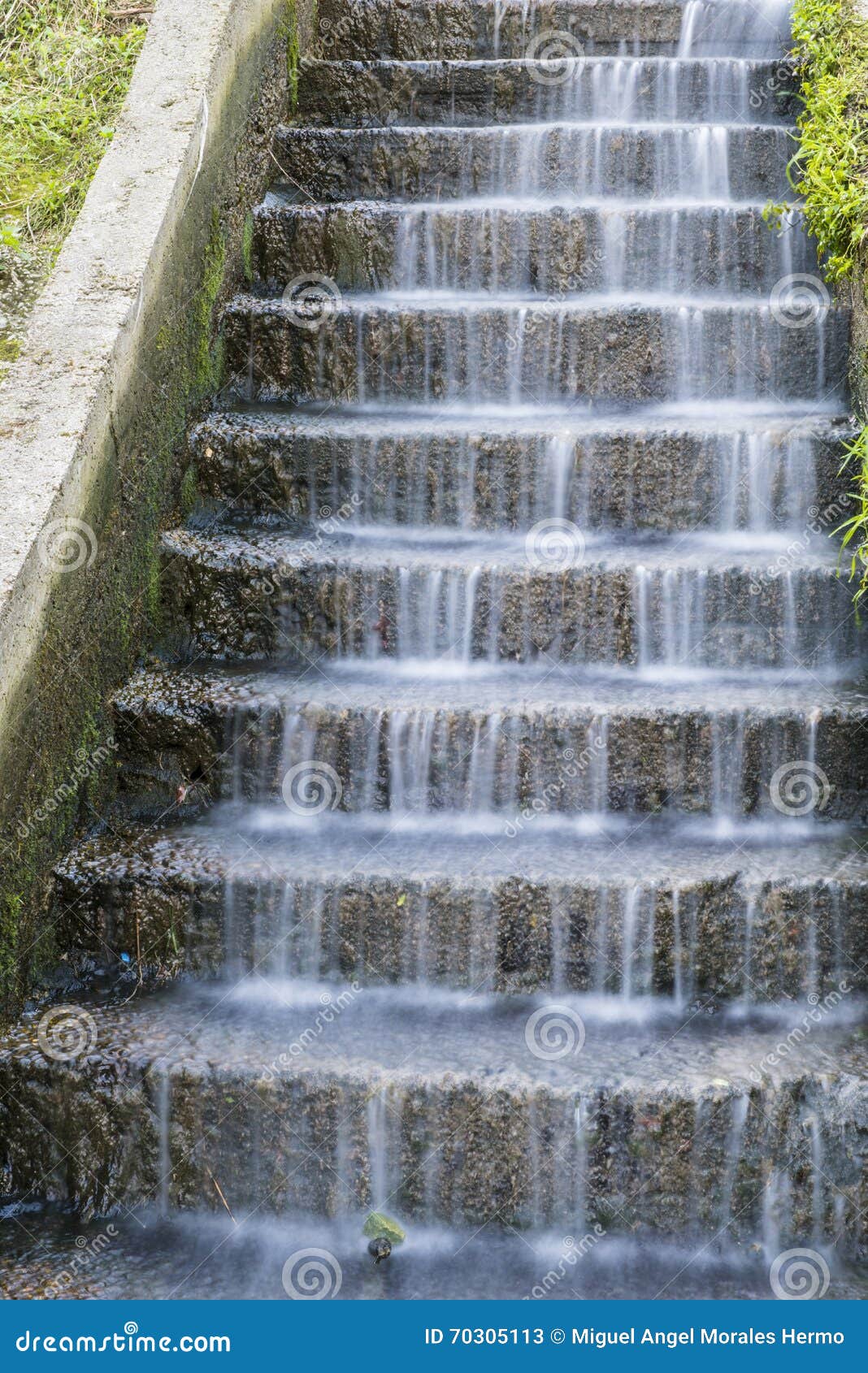 Stairs and water stock image. Image of staircase, fall - 70305113